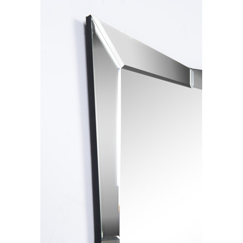 Orren Ellis Asymmetrical Glass Wall Mirror & Reviews | Wayfair