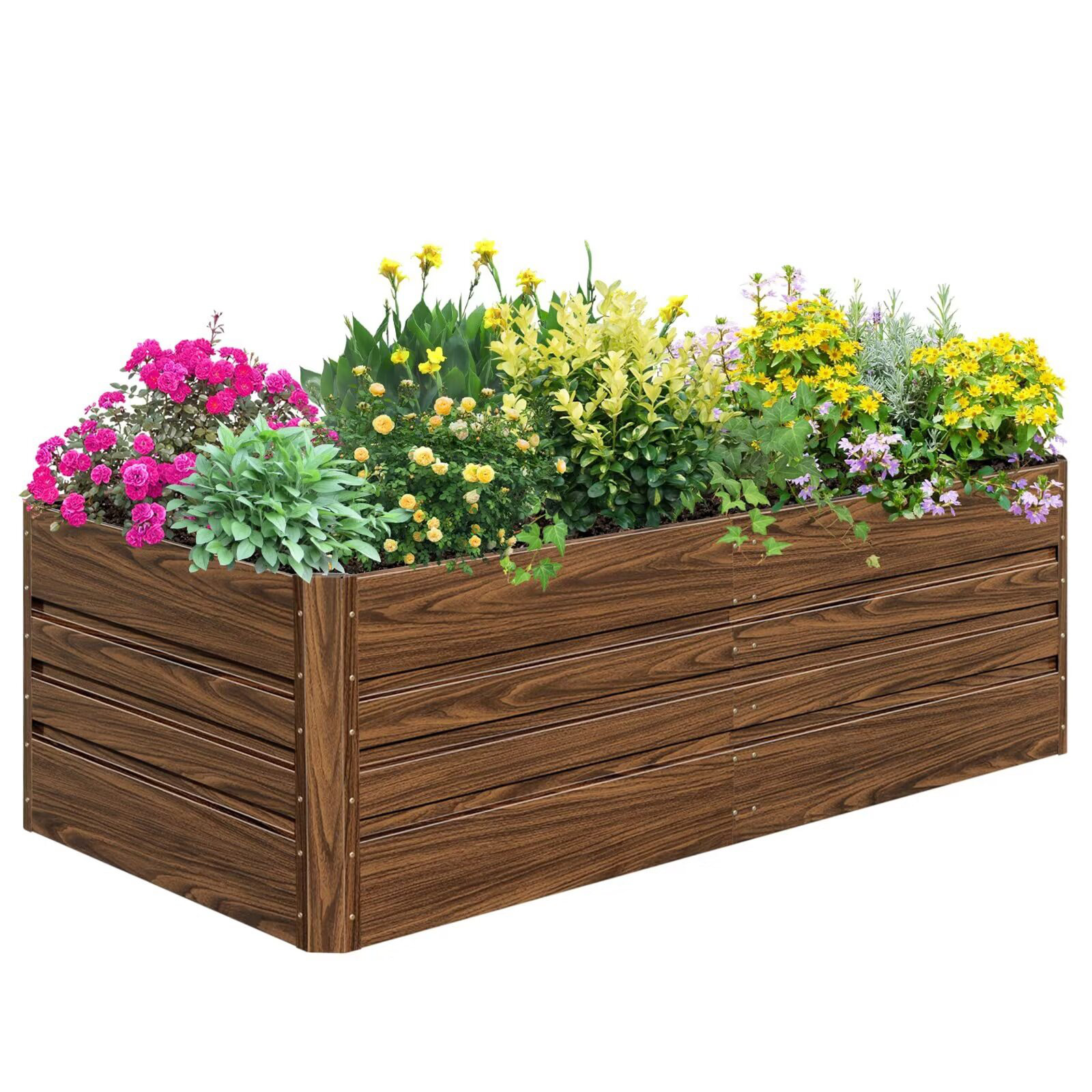 SnugNiture 24" Tall Modular Metal Raised Garden Bed Kit & Reviews | Wayfair