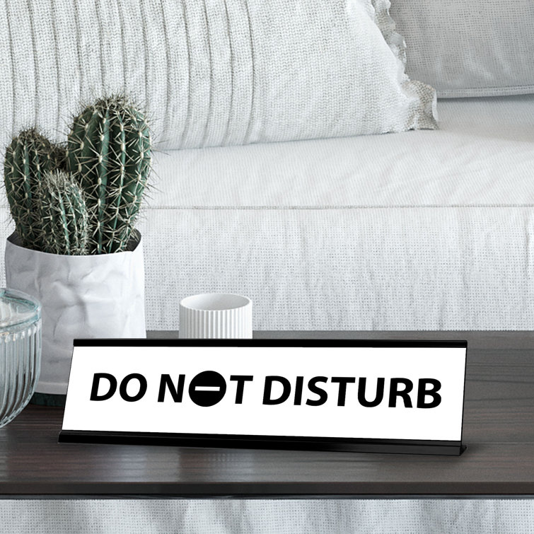 Signs ByLITA Do Not Disturb Desk Sign | Wayfair