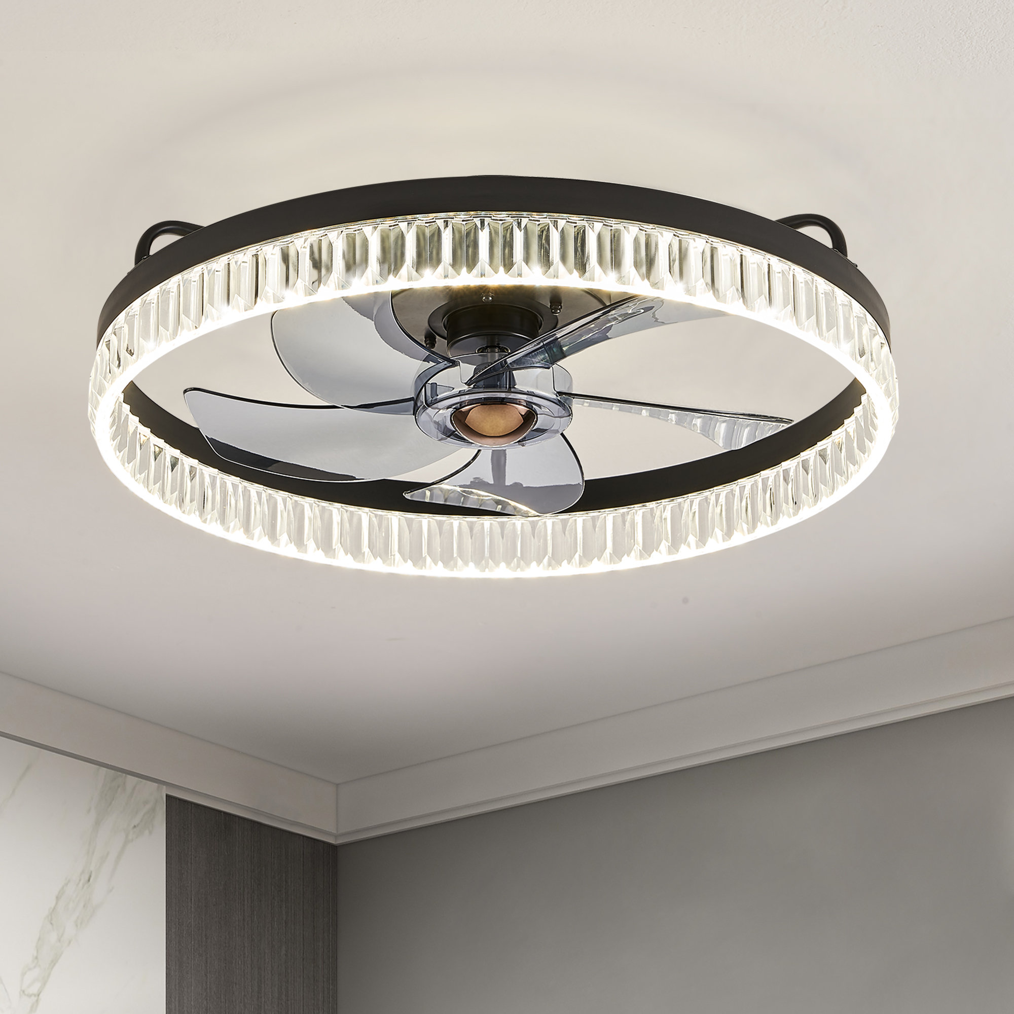 Wrought Studio™ 20 In. Indoor Ceiling Fan 5.5 In Blade Span, 6-speed ...