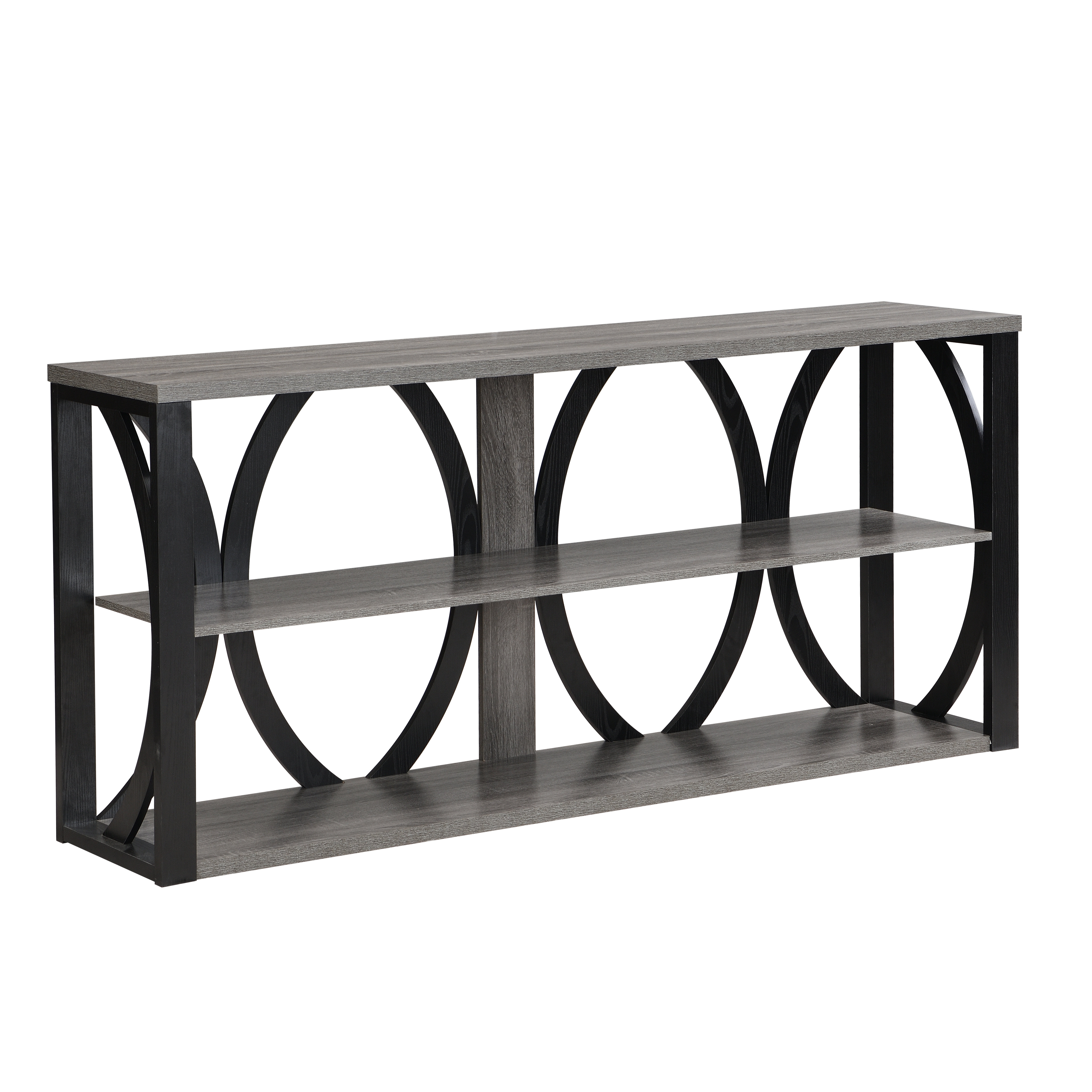 17 Stories 3-Tier Industrial Console Table | Wayfair