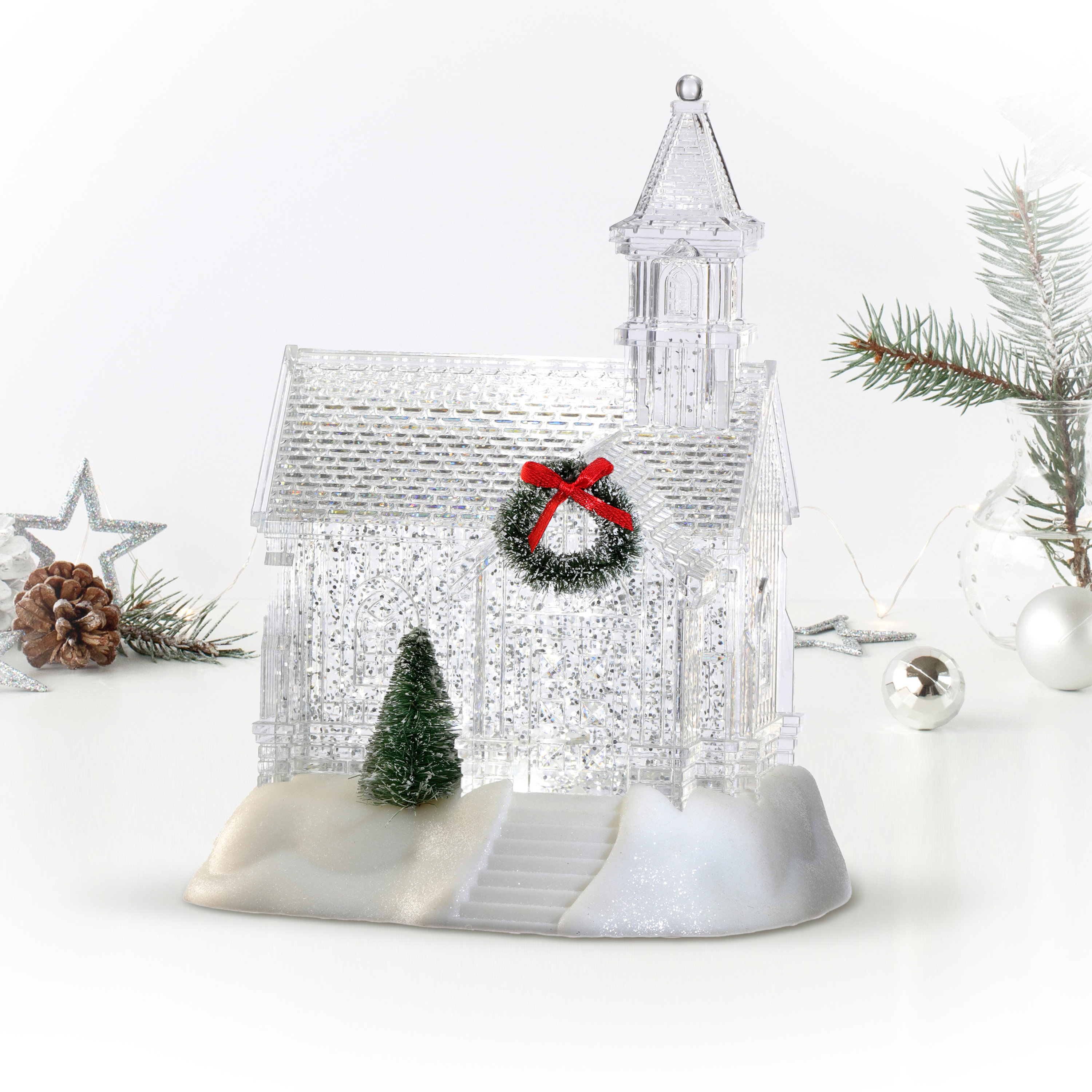 Regency International Crystal Church Globe Decorative Accent & Reviews ...