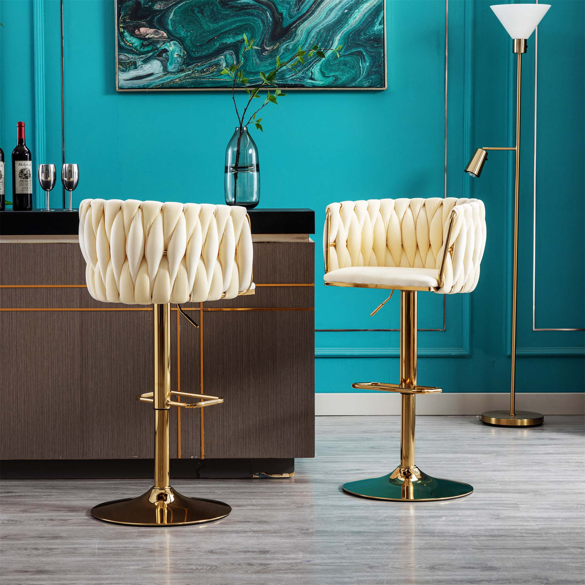 Everly Quinn Set Of 2 Bar Stools | Wayfair
