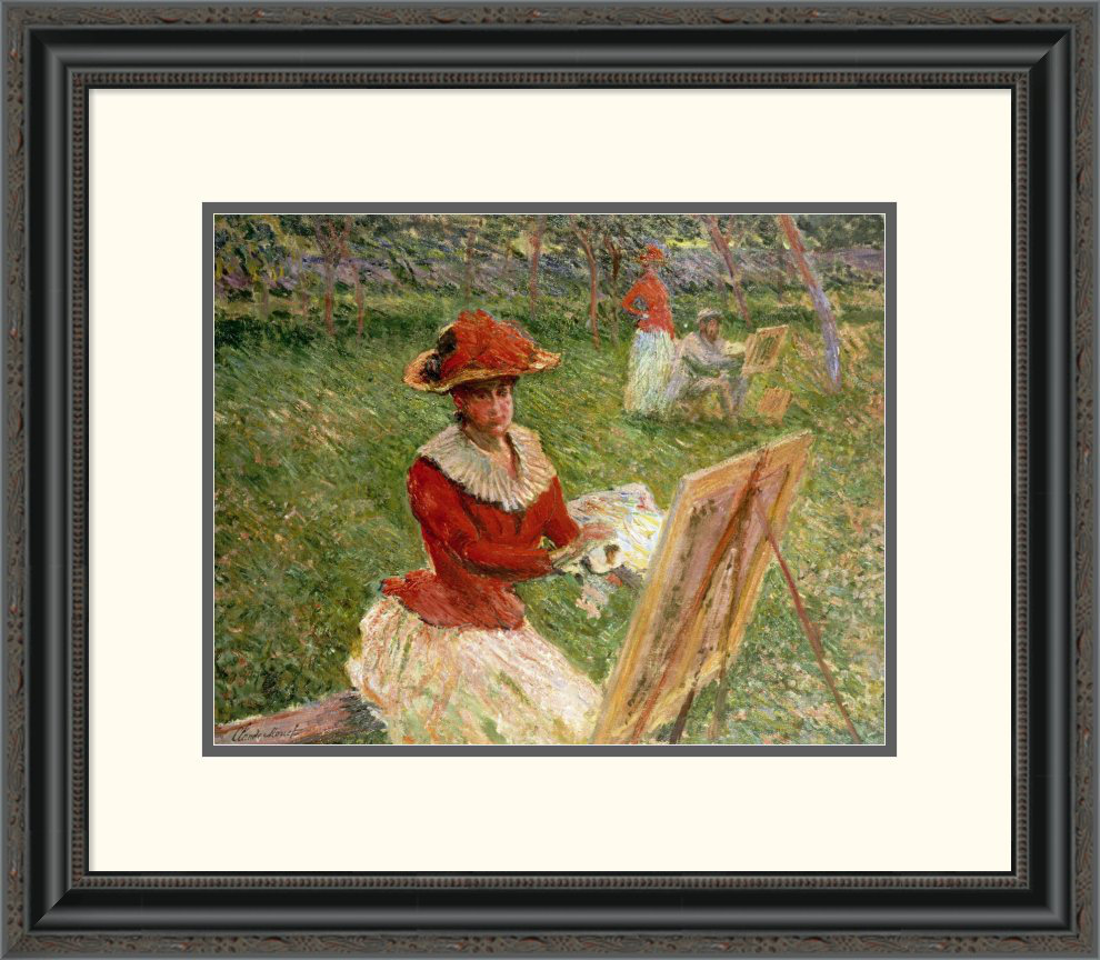 Vault W Artwork 'Blanche Hoschédé Painting' by Claude Monet Framed ...