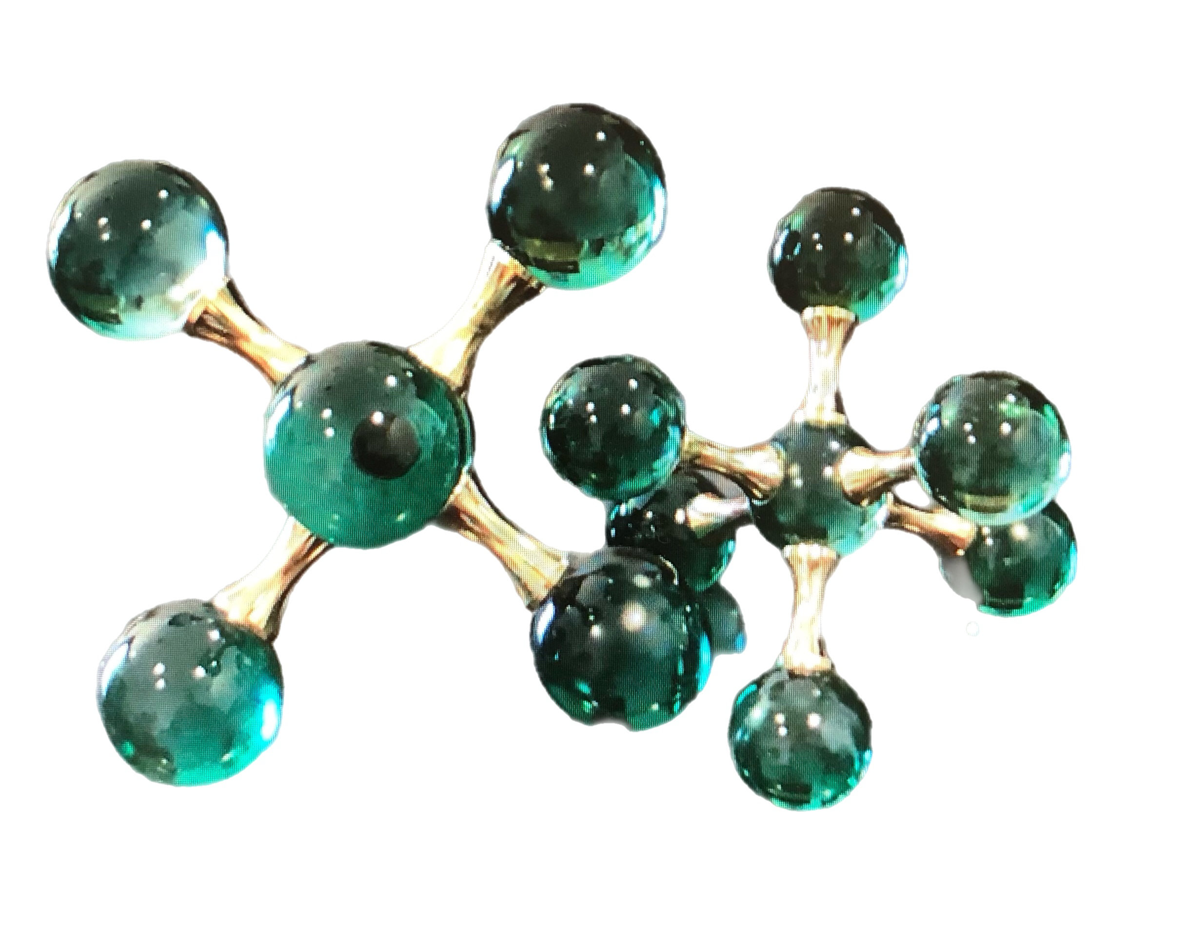 Everly Quinn S/2 Green Jacks Glass | Wayfair