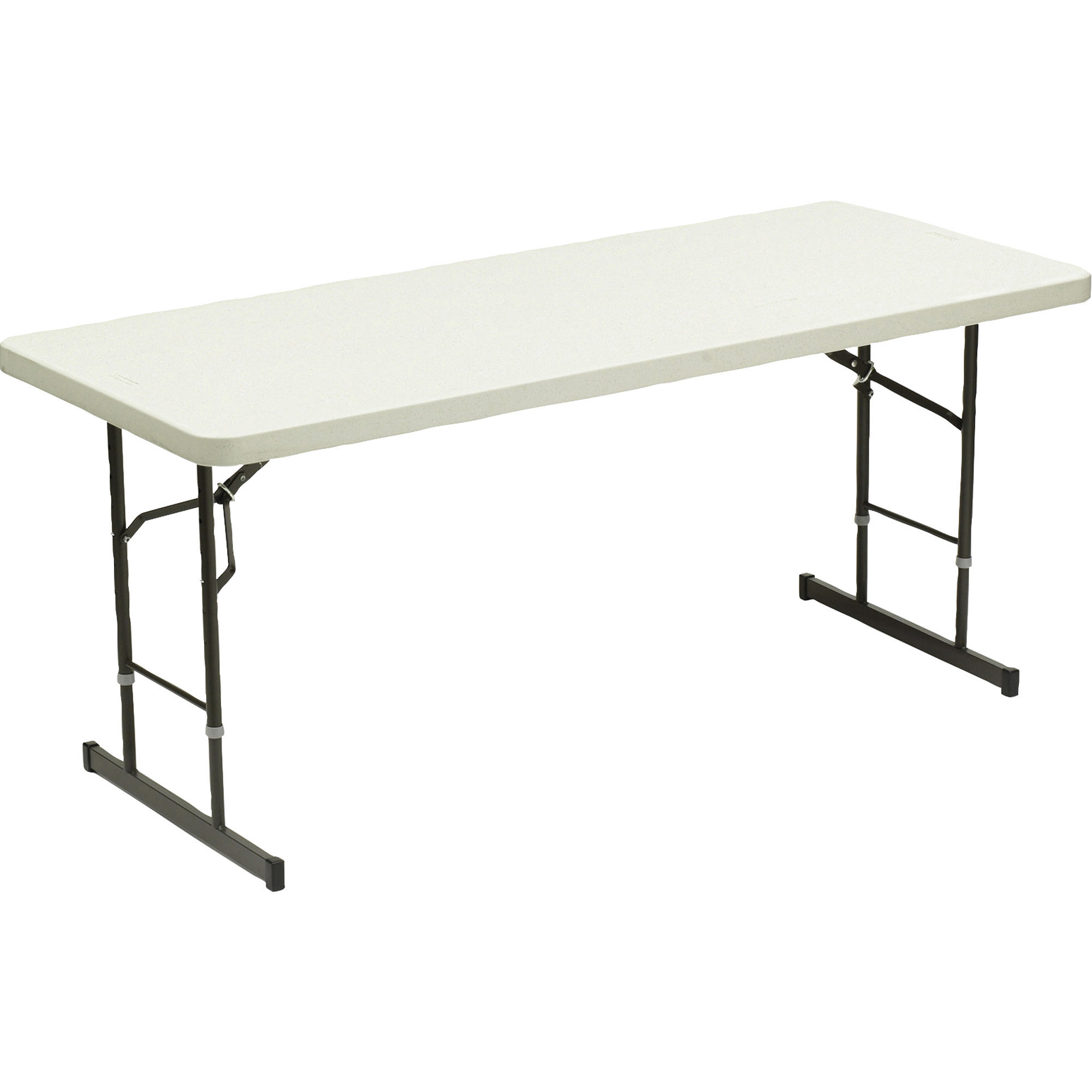 Iceberg Enterprises 72" Plastic Rectangular Adjustable Folding Table | Wayfair