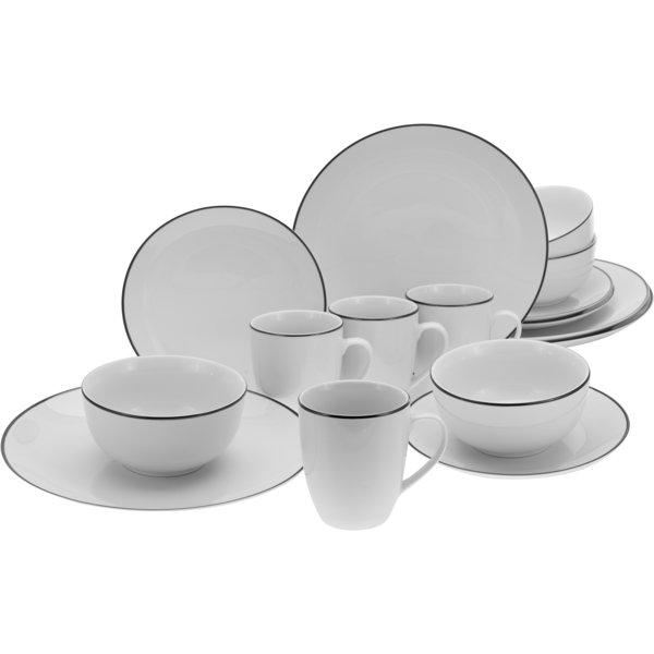 Creatable Porcelain China Dinnerware - Set of 16 | Wayfair.co.uk