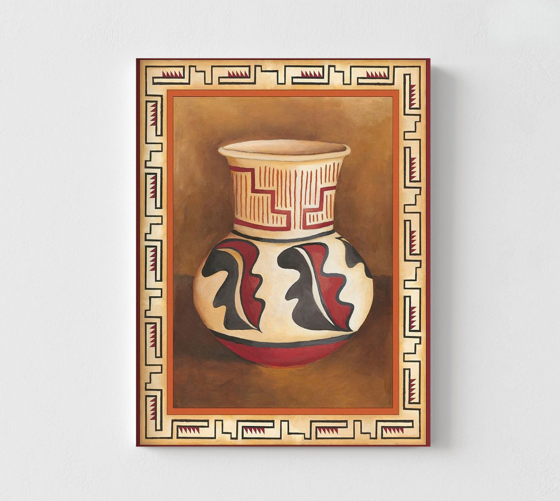 WeFrameArt Rustic Pottery Vase Poster, Handmade Frame Gift Idea ...