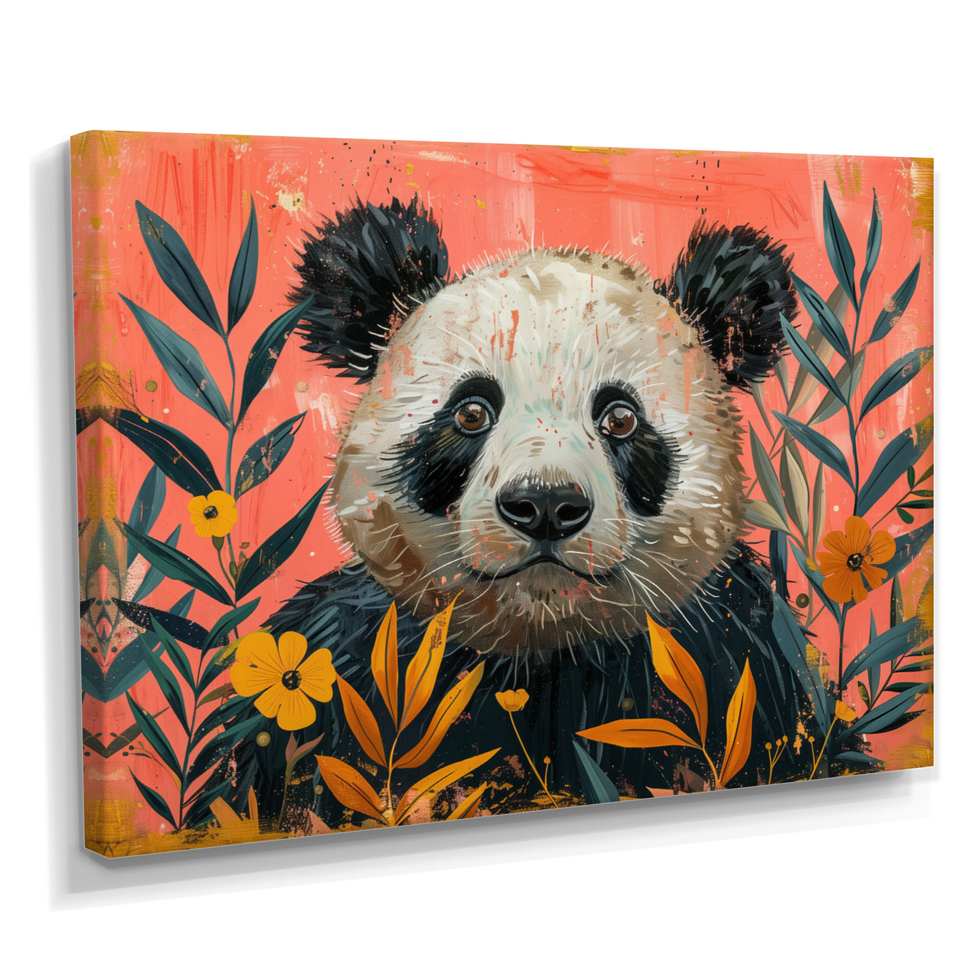Bungalow Rose An Abstract Panda In The Amazon I - Panda Animal Wall Art ...