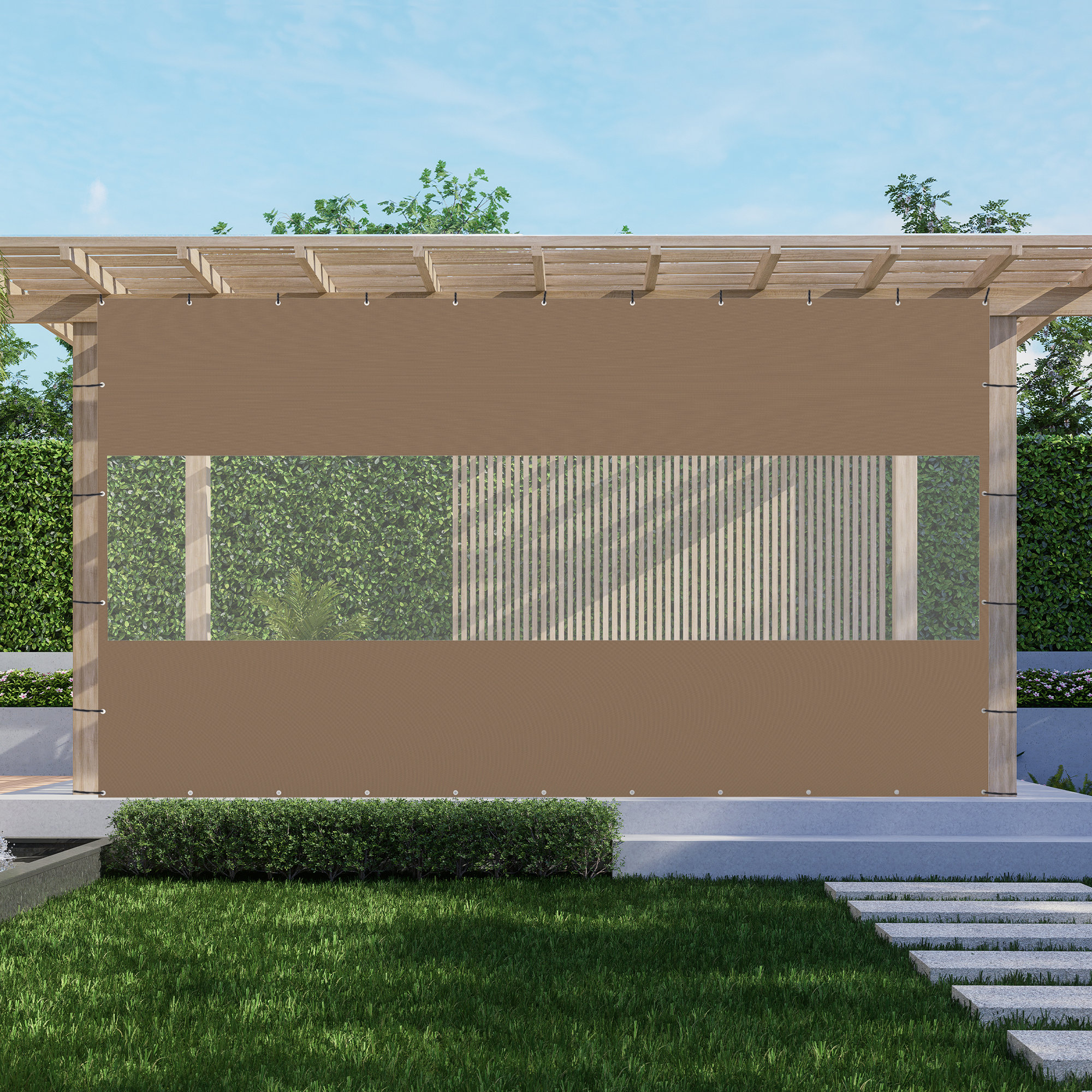 Domi Louvered Domi Louvred Polyethylene Plastic Side Wall & Reviews ...