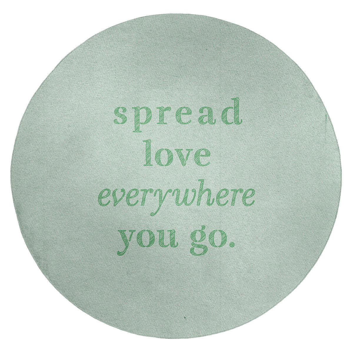 East Urban Home Handwritten Spread Love Quote Poly Chenille Rug | Wayfair