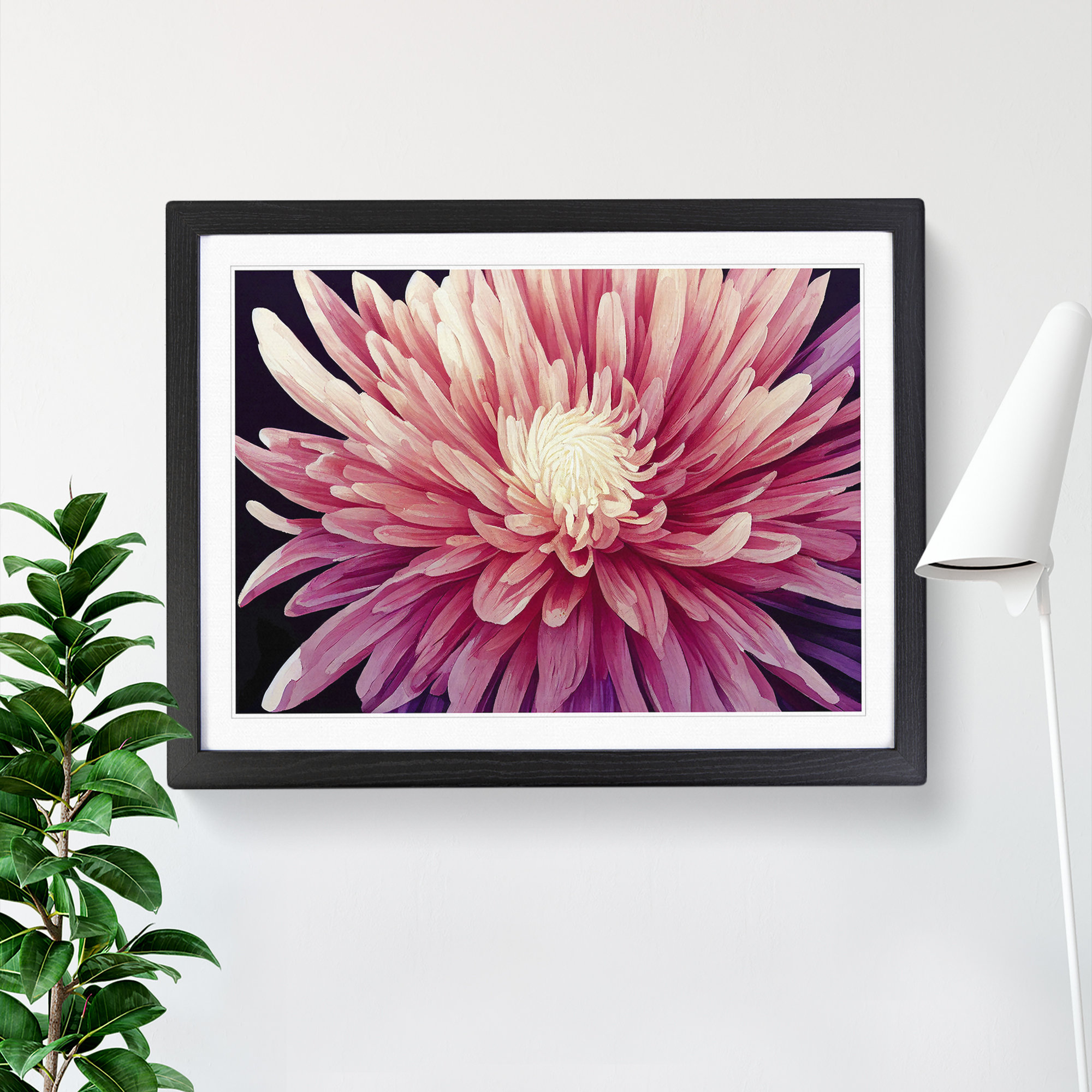 17 Stories Joyful Chrysanthemum Flower - Picture Frame Graphic Art ...