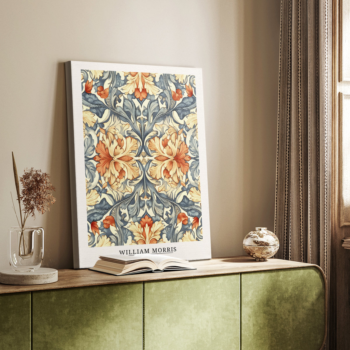 Alcott Hill® WM MORRIS Series DCCCXXXIX -Gallery Wrapped Cavas | Wayfair
