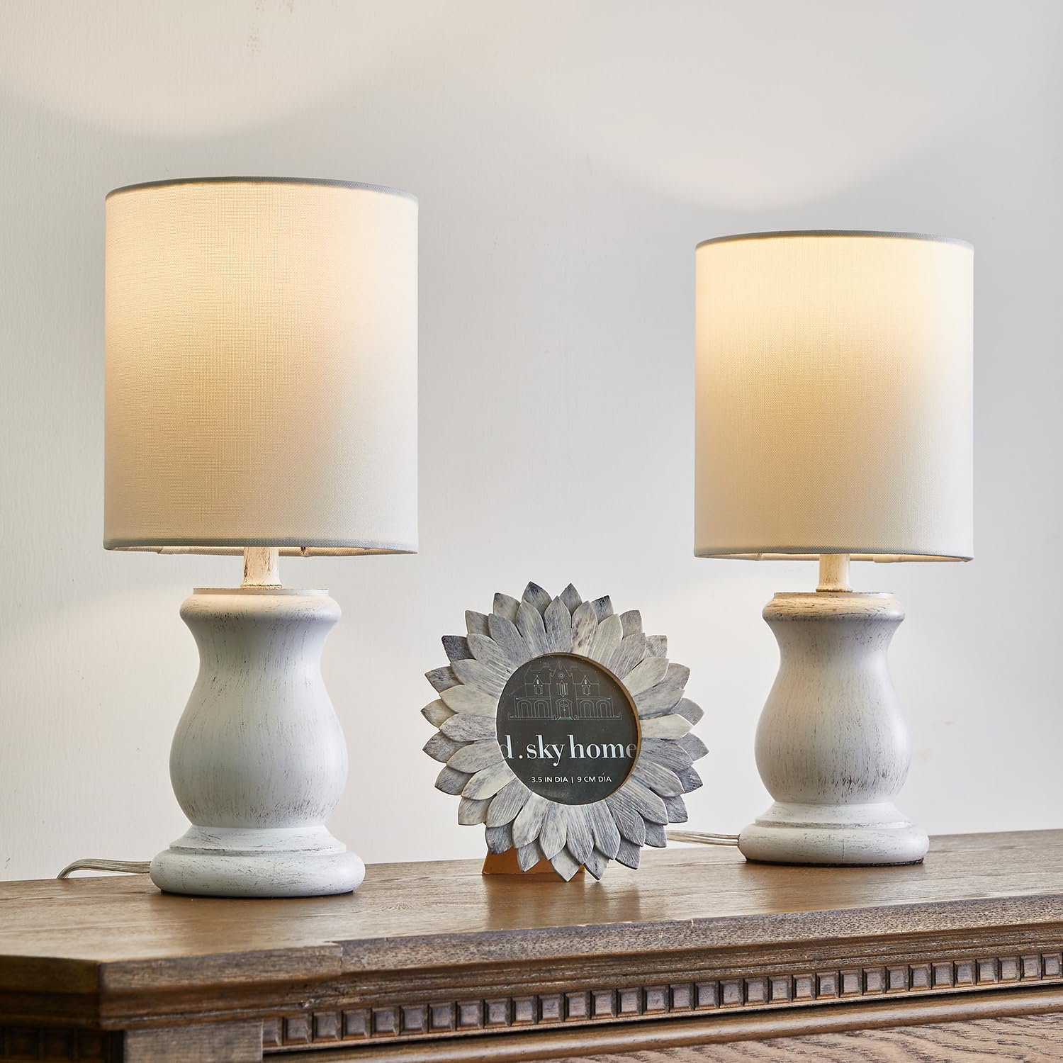 Rephen 12.25" Small Table Lamps Set Of 2 For Bedroom Living Room Simple ...