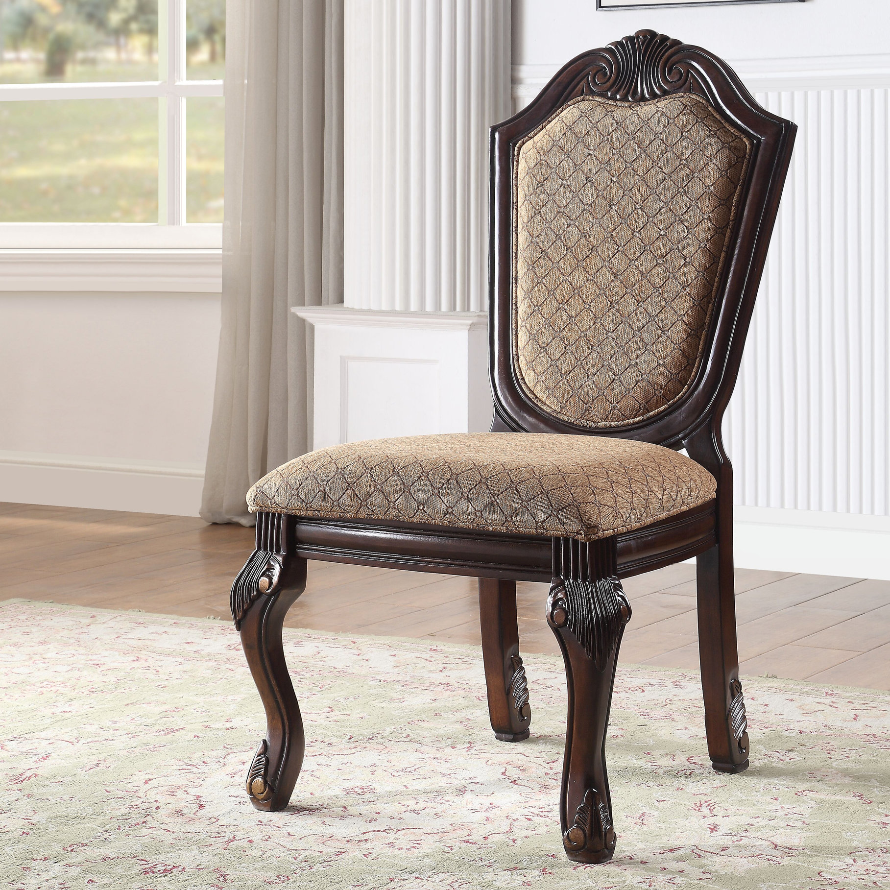 Bloomsbury Market Beige Dining Chairs (2 ) - Traditional Design, Solid ...