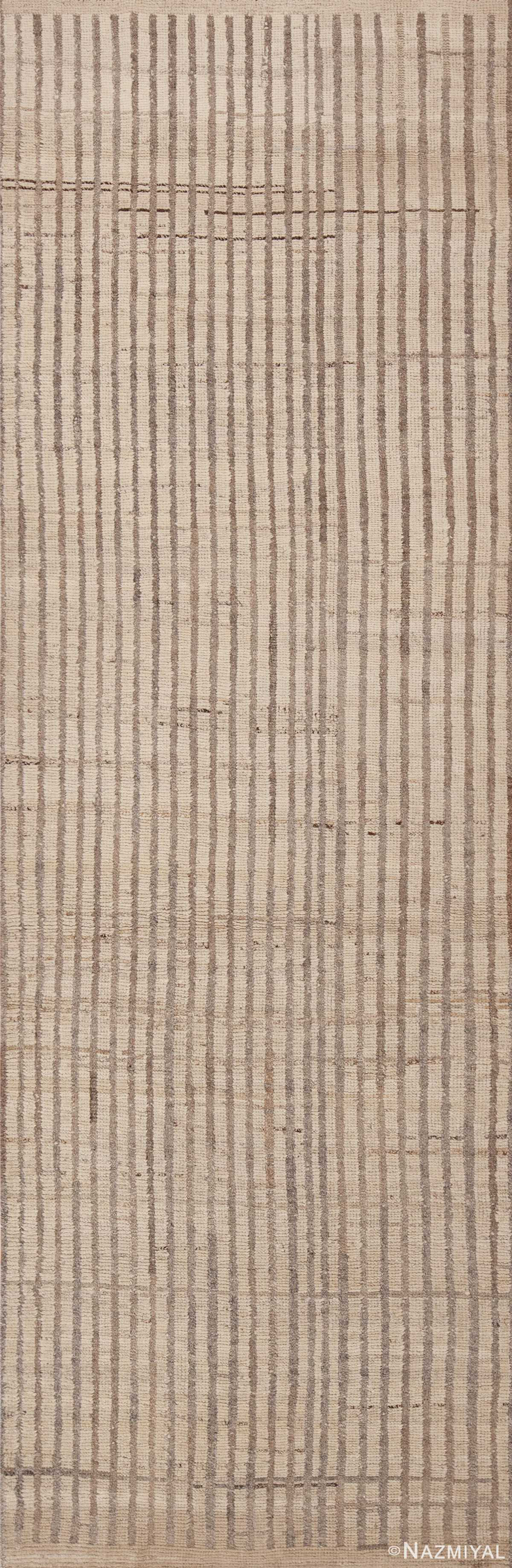 Nazmiyal Collection One-of-a-Kind Warm Ivory Cream Color Geometric ...