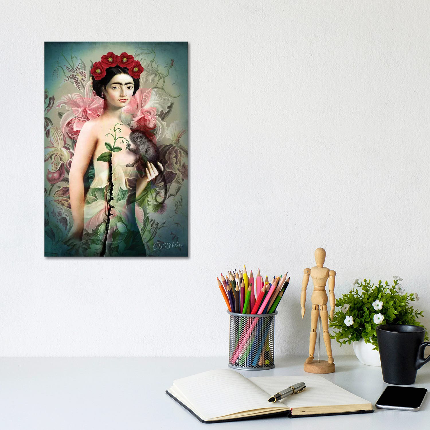 East Urban Home Frida by Catrin Welz-Stein - Graphic Art Print | Wayfair