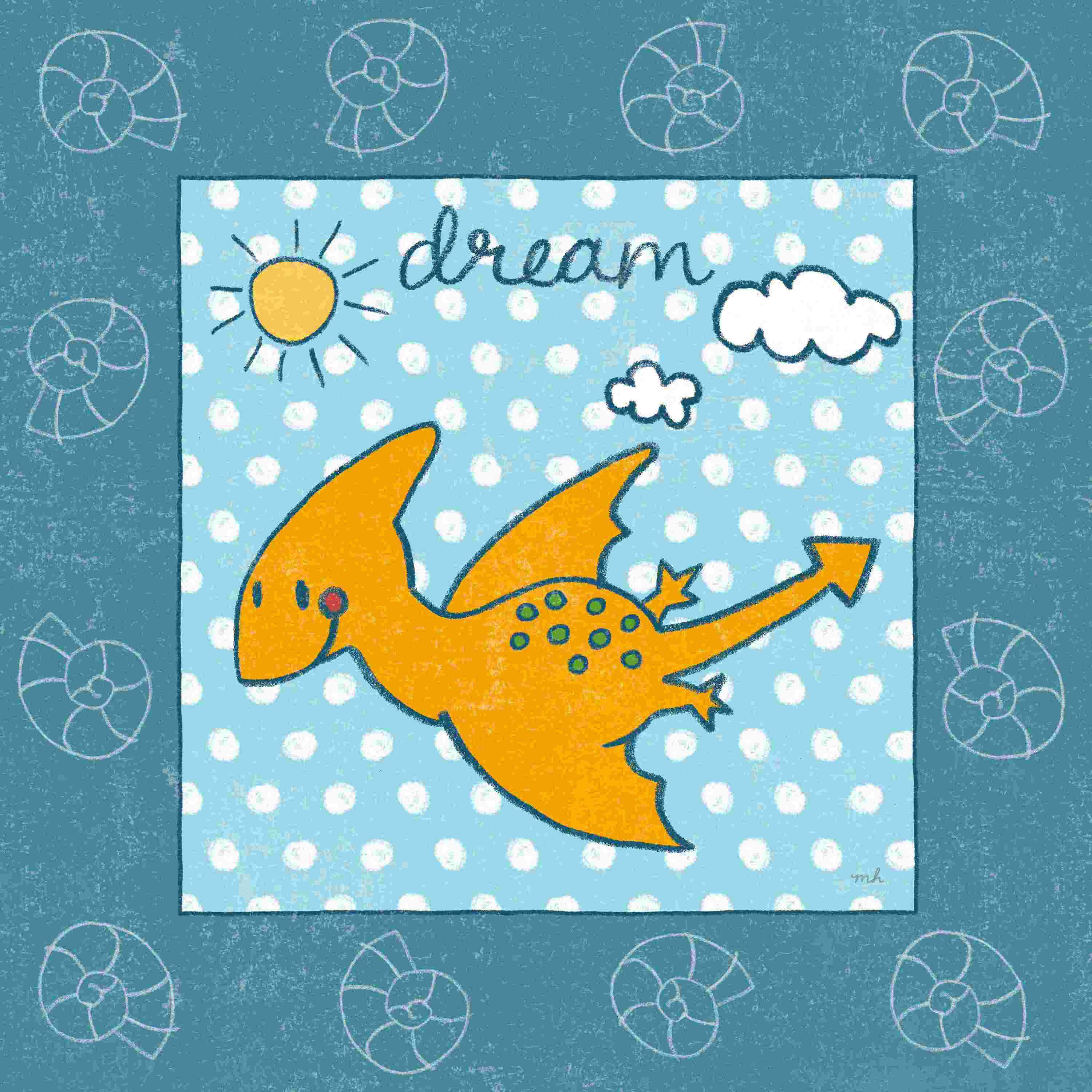 Zoomie Kids Dino Mighty IV by Moira Hershey Print | Wayfair
