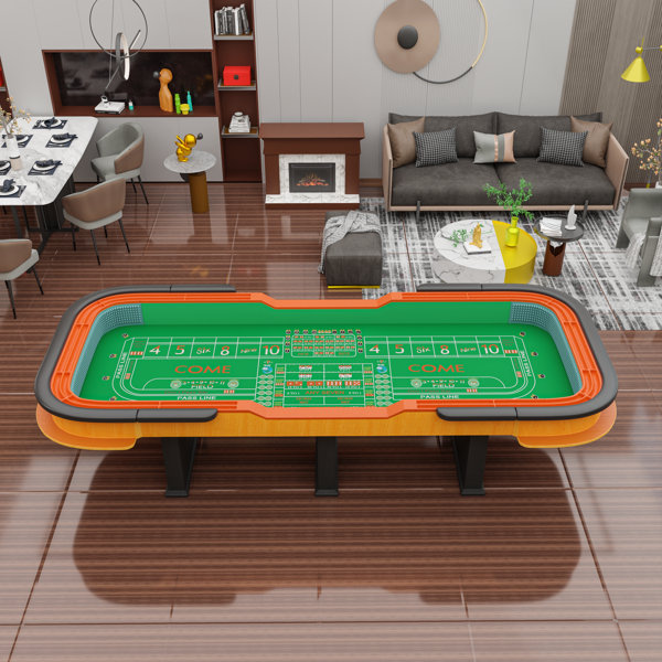 INO Design Color INO Design 137'' 10 - Player Foldable Craps Table ...
