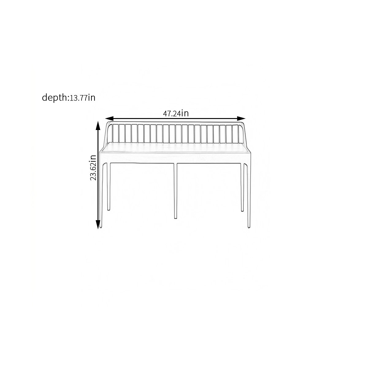 Creative bed end stool Solid wood bench Bed end bench Solid wood bench ...