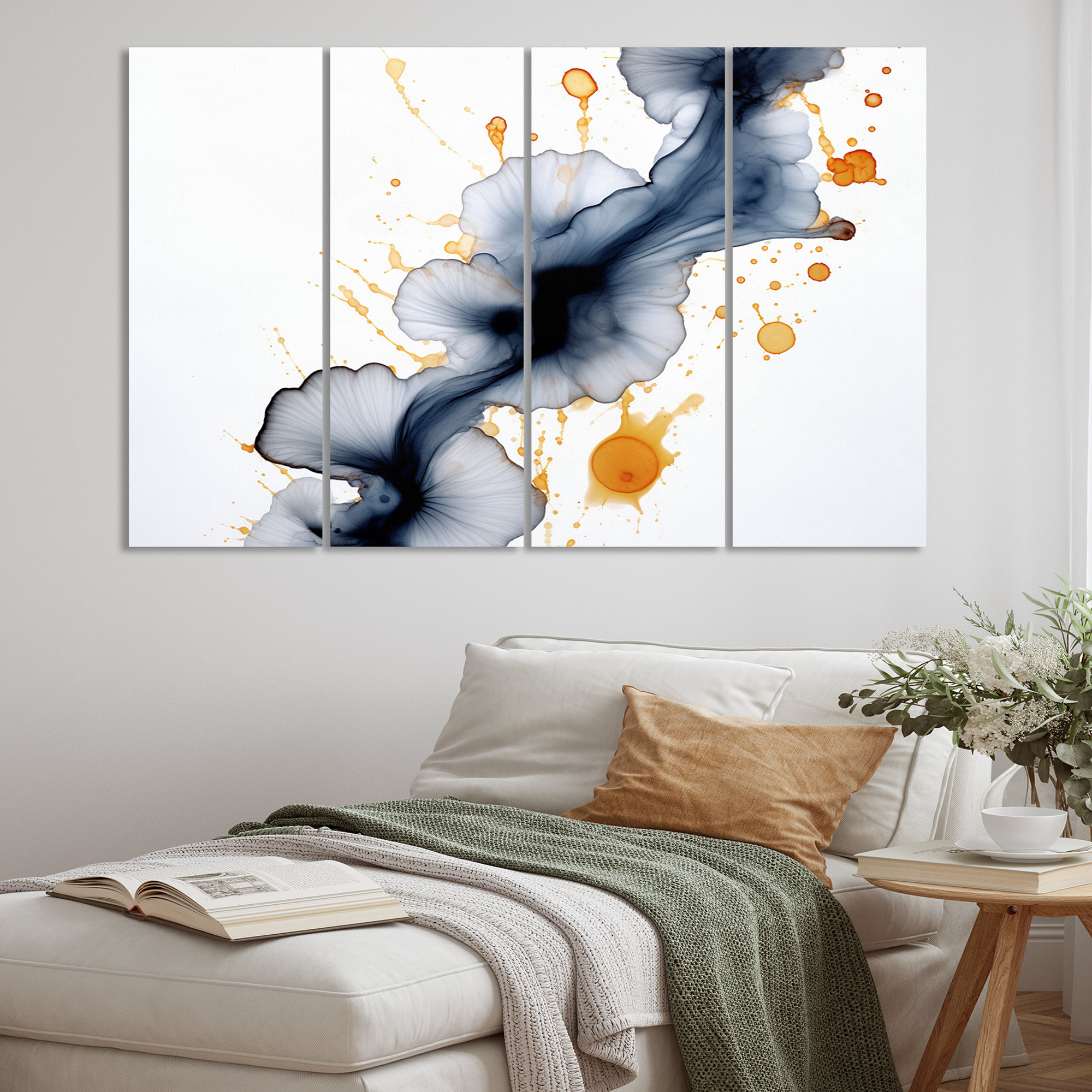 Design Art Suites Of Distant Moods Abstract Gilded Ink III - Abstract ...