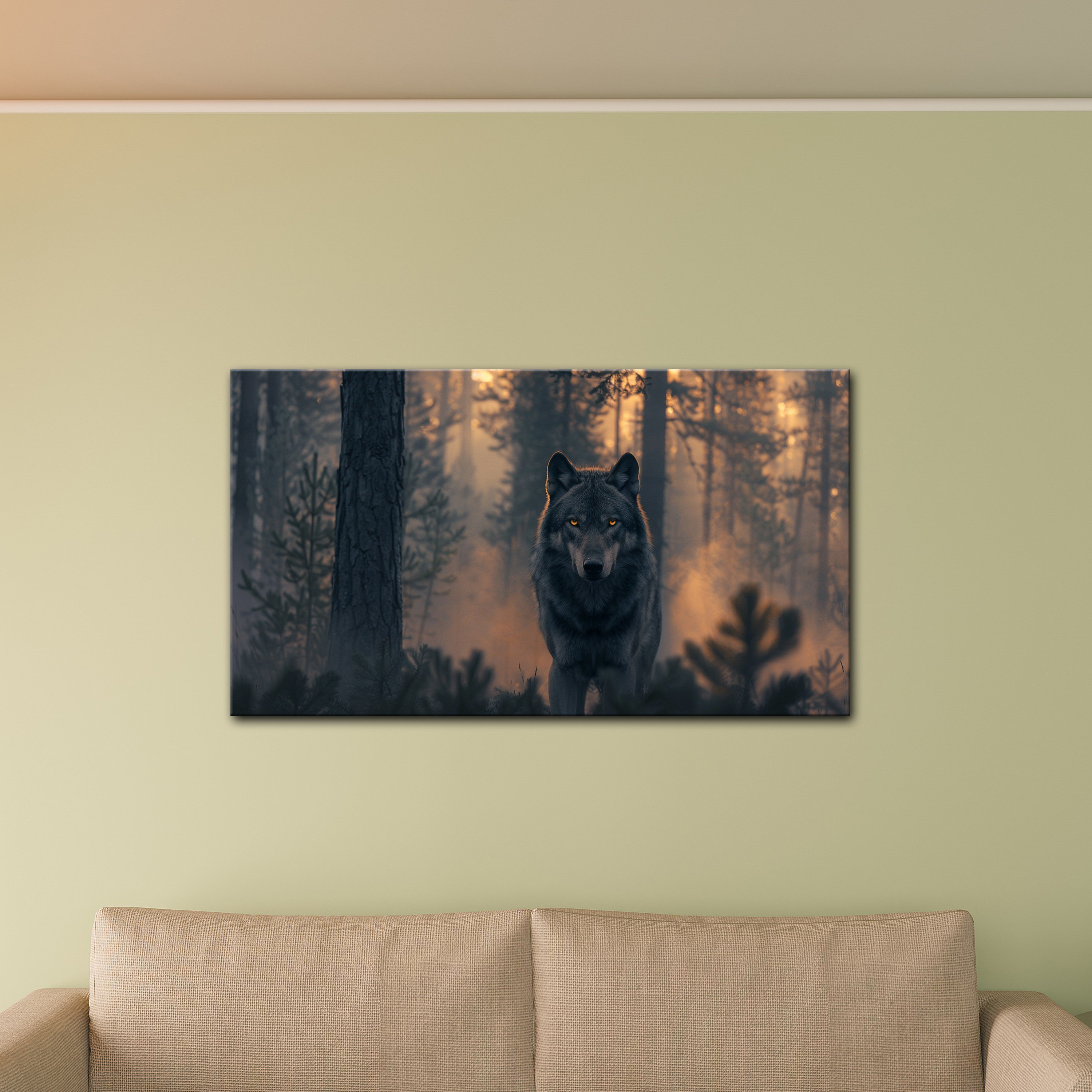 Millwood Pines Spirit of the Wild: Lone Wolf in the Forest by Genie's ...