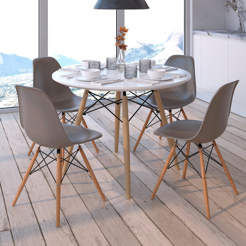 AllModern Jordan 5 - Piece Dining Set & Reviews | Wayfair