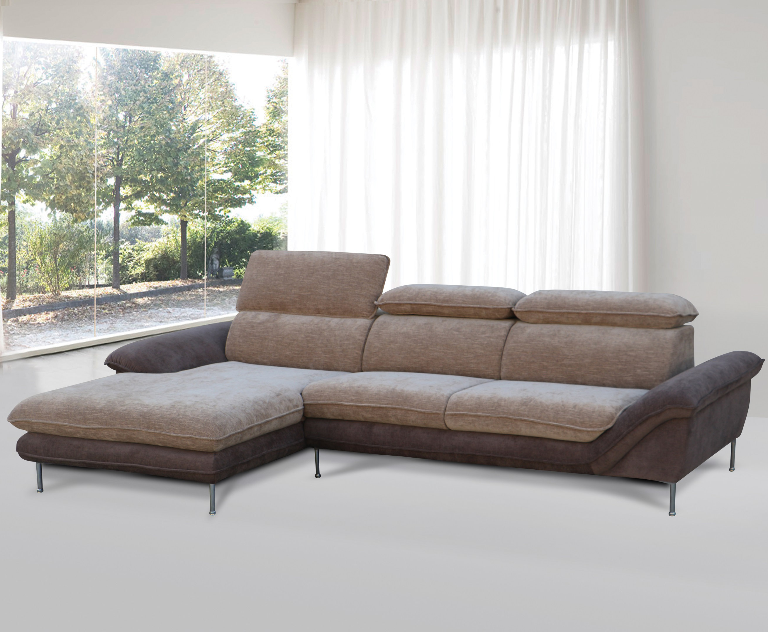 Orren Ellis Lynnette 115" Wide Sofa & Chaise - Wayfair Canada