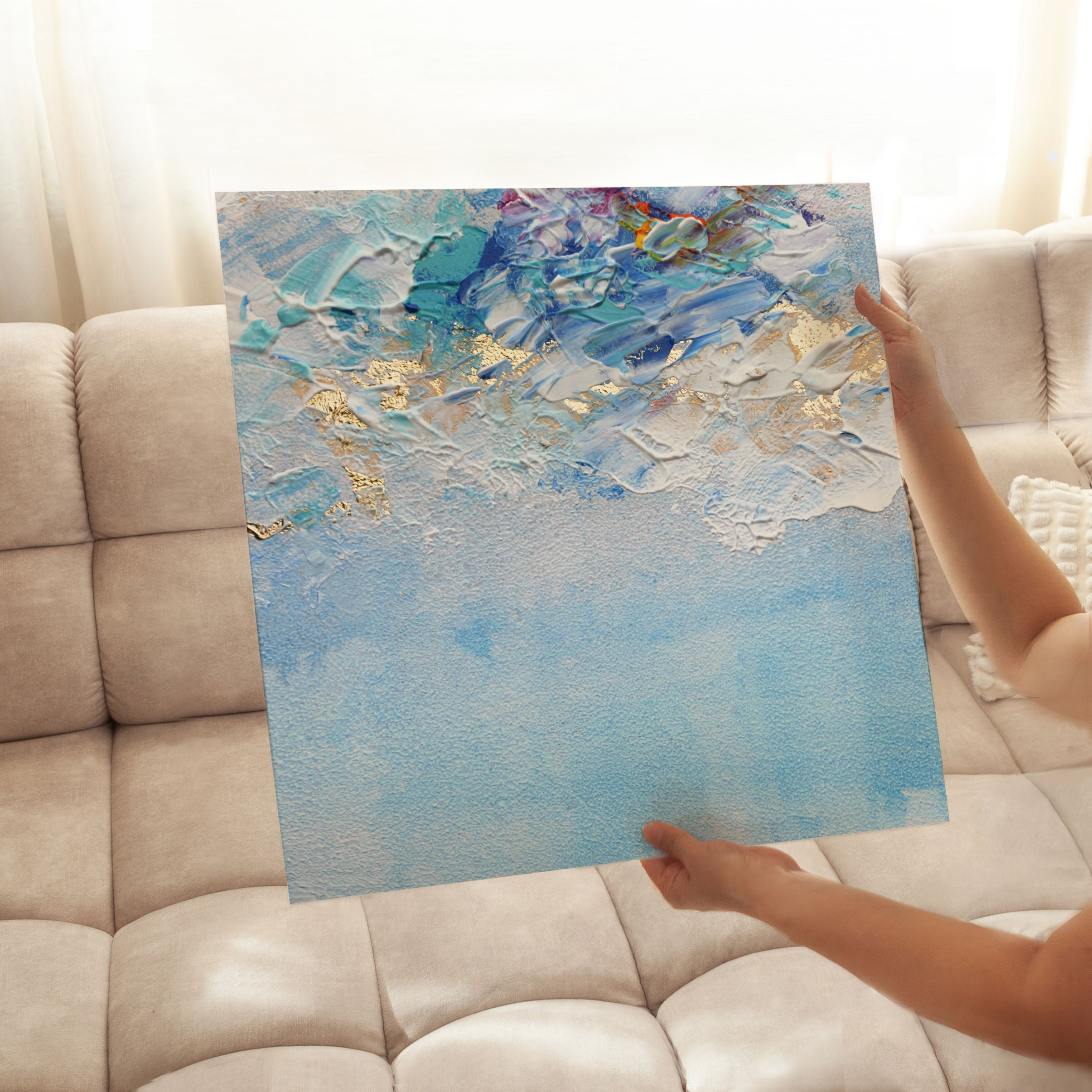 Mercer41 Abstract Alpine Luxe II Transitional Unframed Art Print | Wayfair