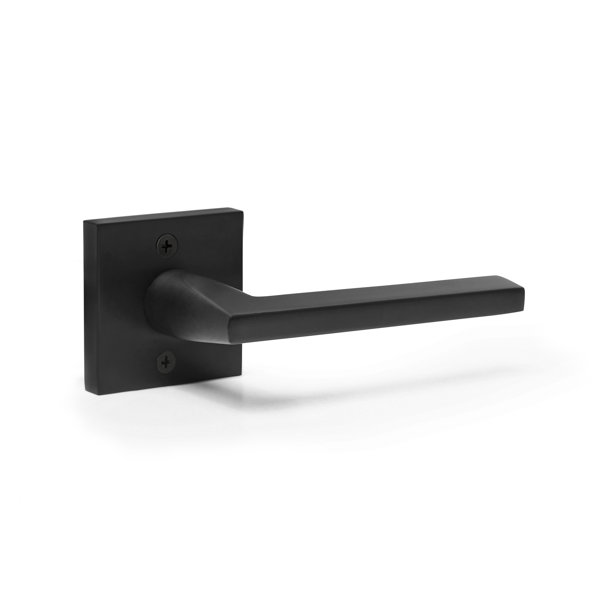 Explore Hardware Paris Solid Metal Matte Black Lever Door Handle ...