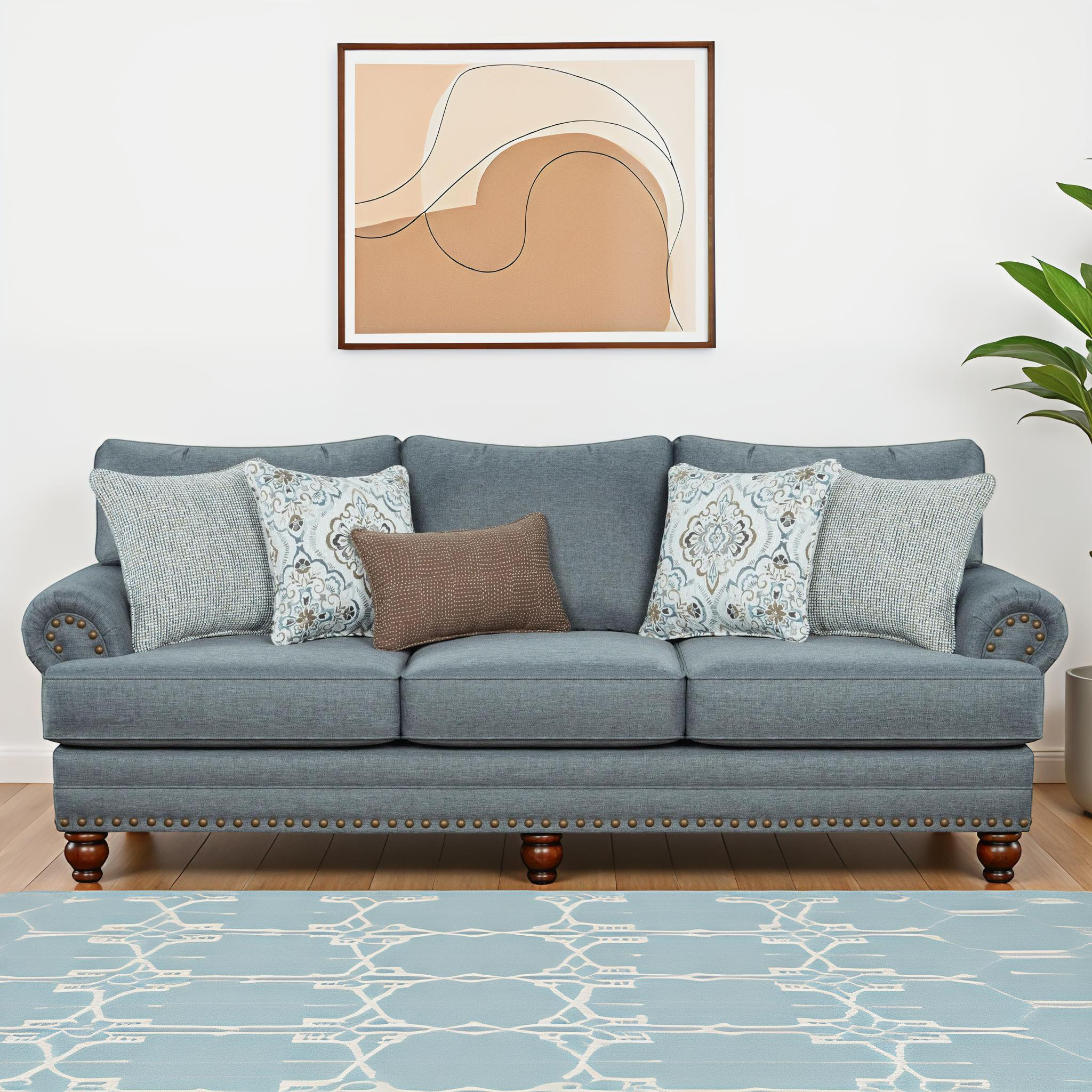 Three Posts™ Freda 96" Sofa with Reversible Cushions & Reviews | Wayfair