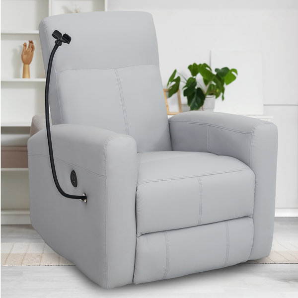 Latitude Run® Electric Recliner with Mobile Phone Holder and USB Charge ...