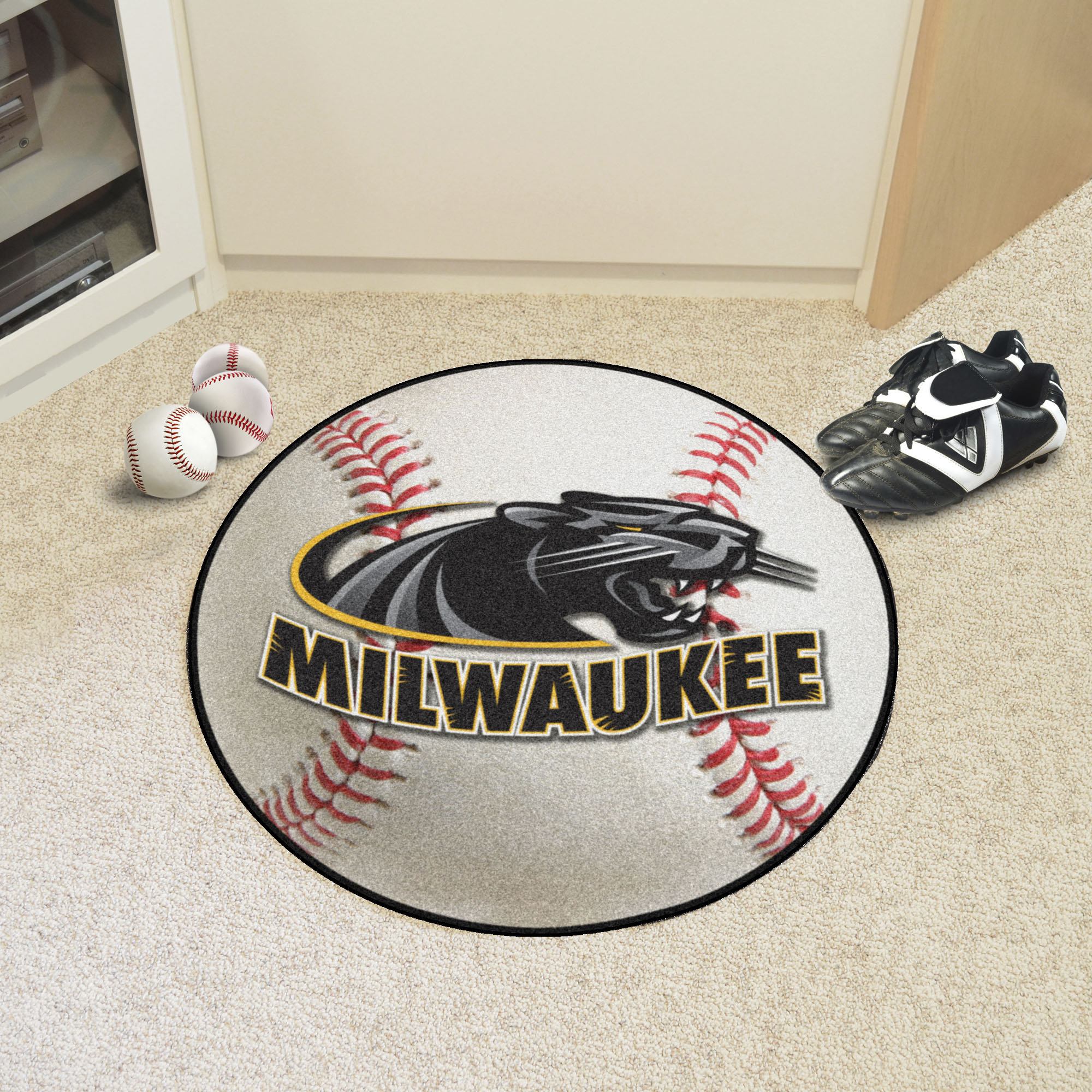 FANMATS Johnathan University of Wisconsin-Milwaukee 27 in. x 27 in. Non ...