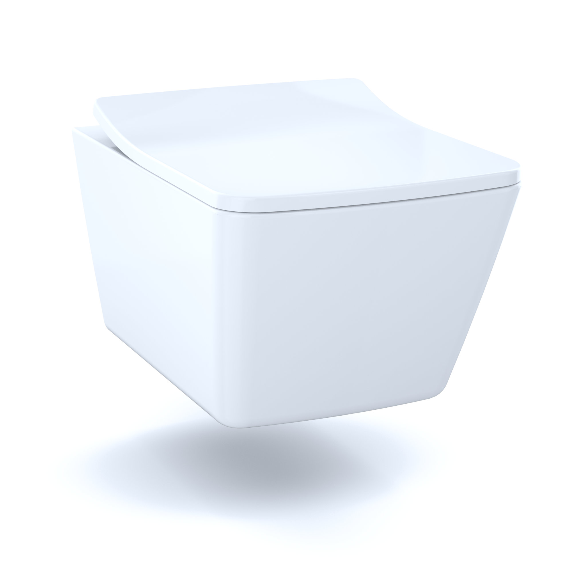 TOTO Dual-Flush Square Wall Hung Toilets with High Efficiency Flush ...