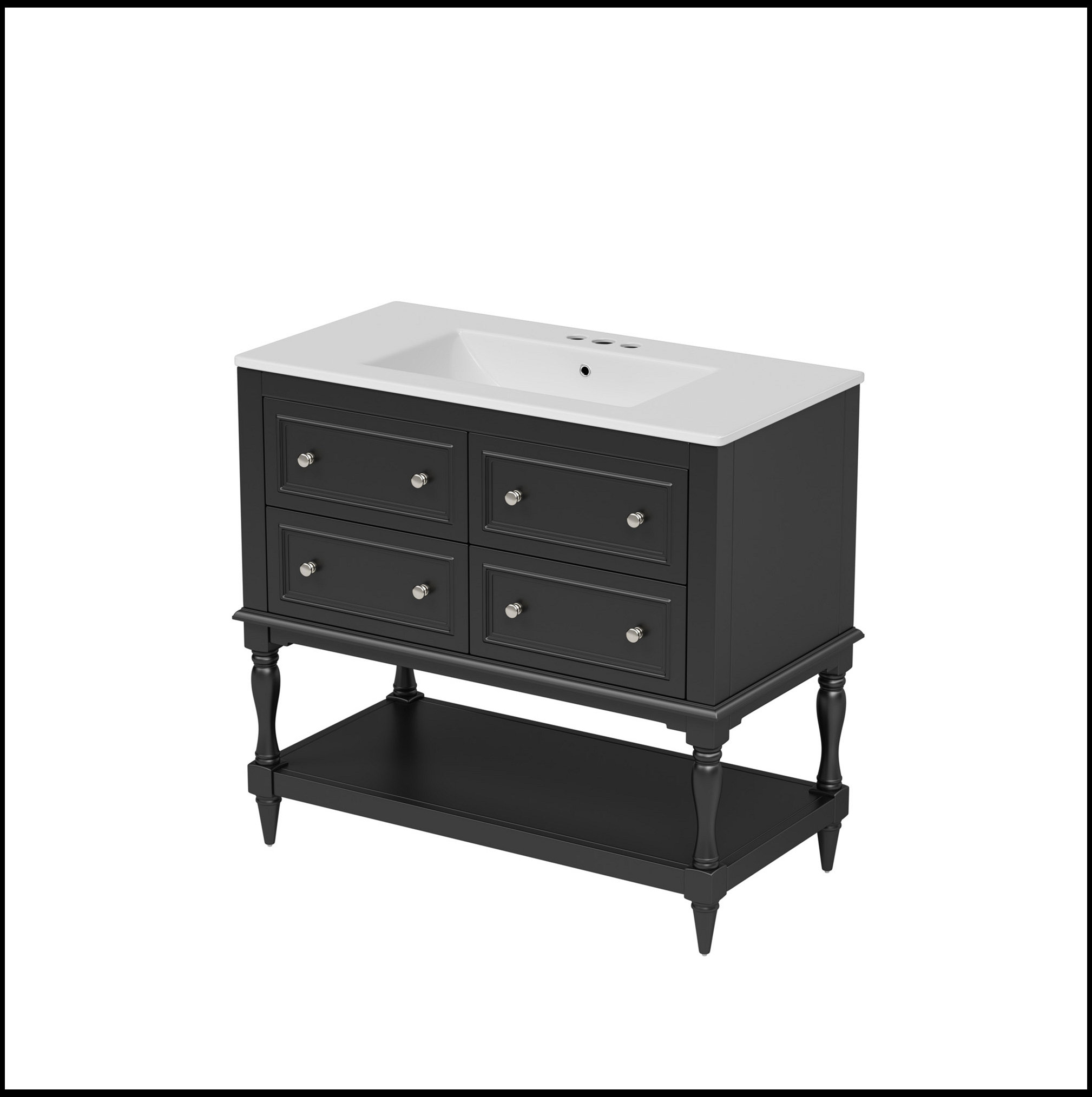 Charlton Home® 36" Bathroom Vanity Cabinet With Sink Combo Set ...