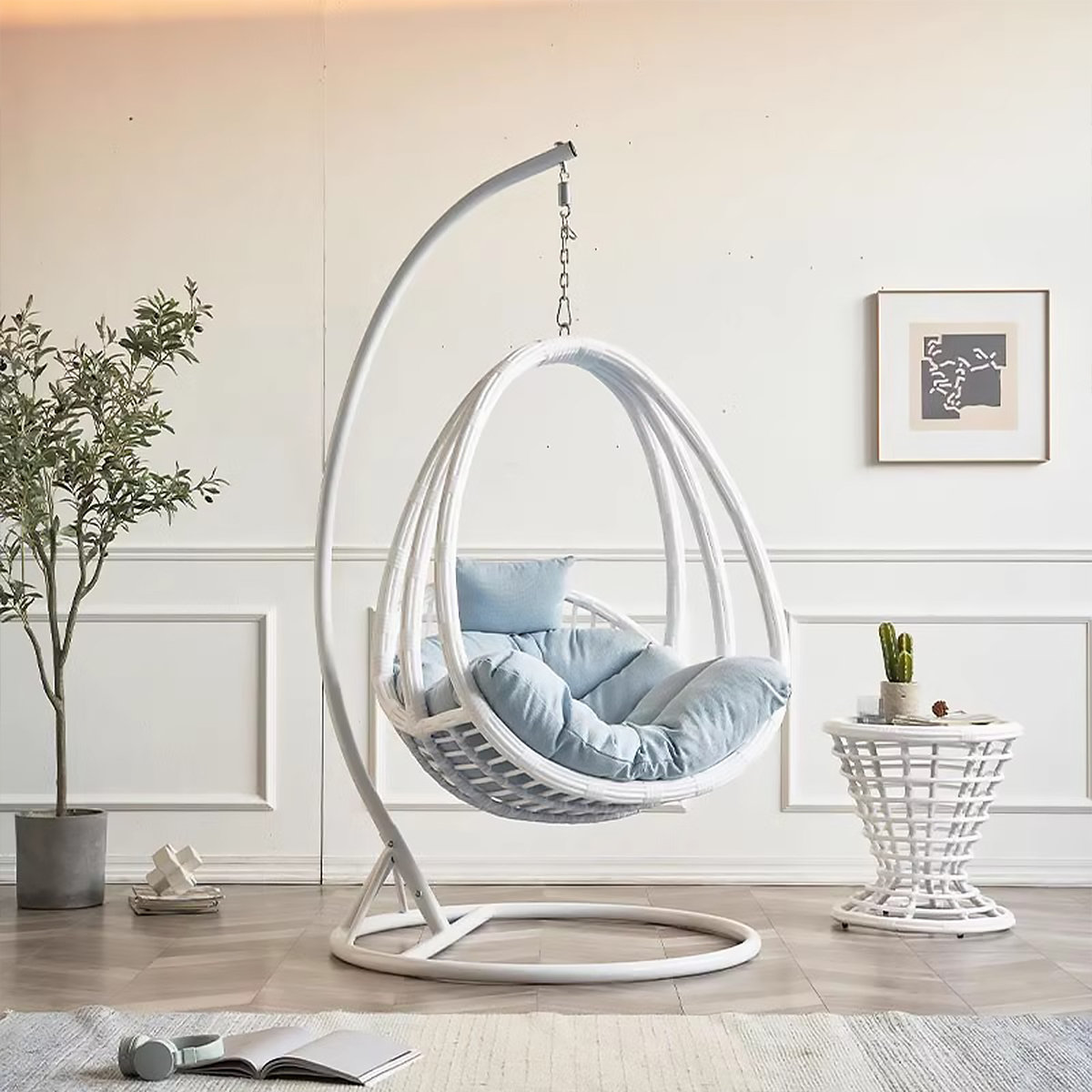 Corrigan Studio® Modern Minimalist Lounger Rocking Chair Swing | Wayfair