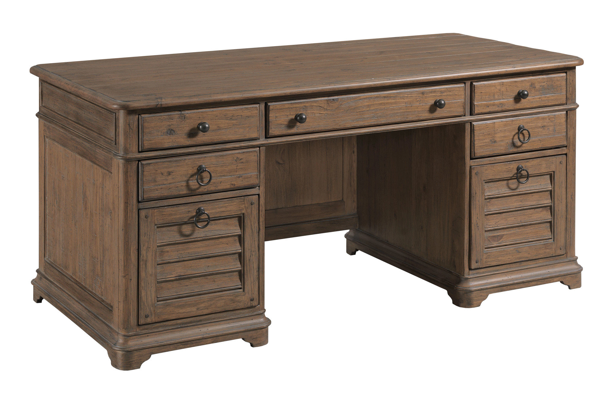 One Allium Way® Cedardale Solid Wood Executive Desk | Wayfair