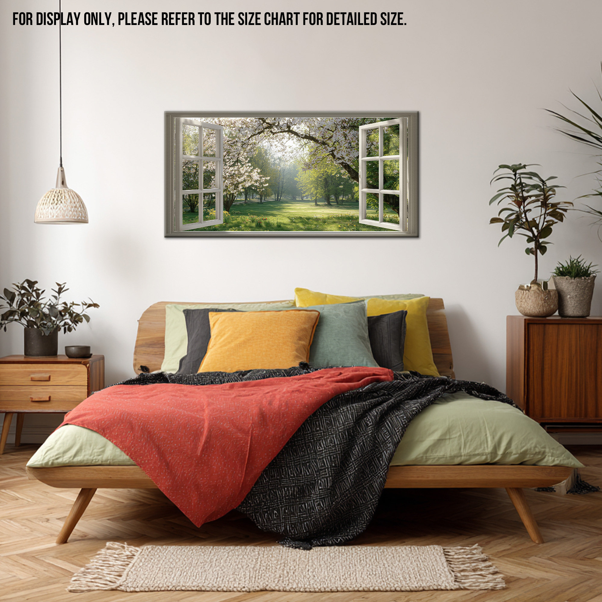 The Holiday Aisle® Spring Open Window Wall Art, Floral Nature Canvas ...