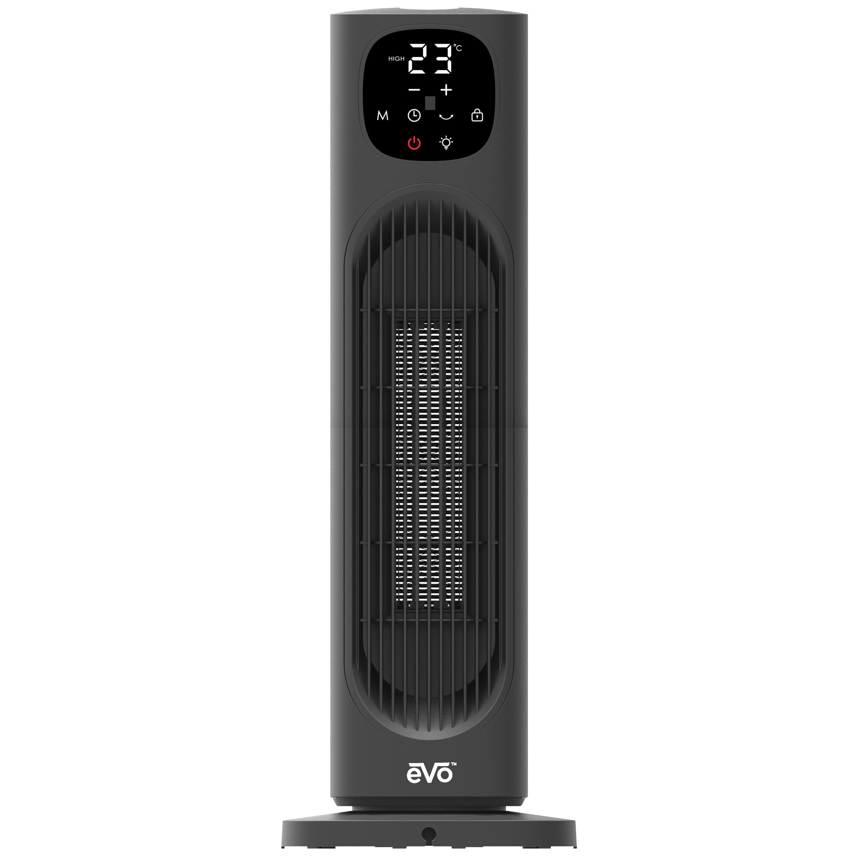 Evo 1500 Watt 12000 BTU Electric Tower Space Heater with Adjustable ...