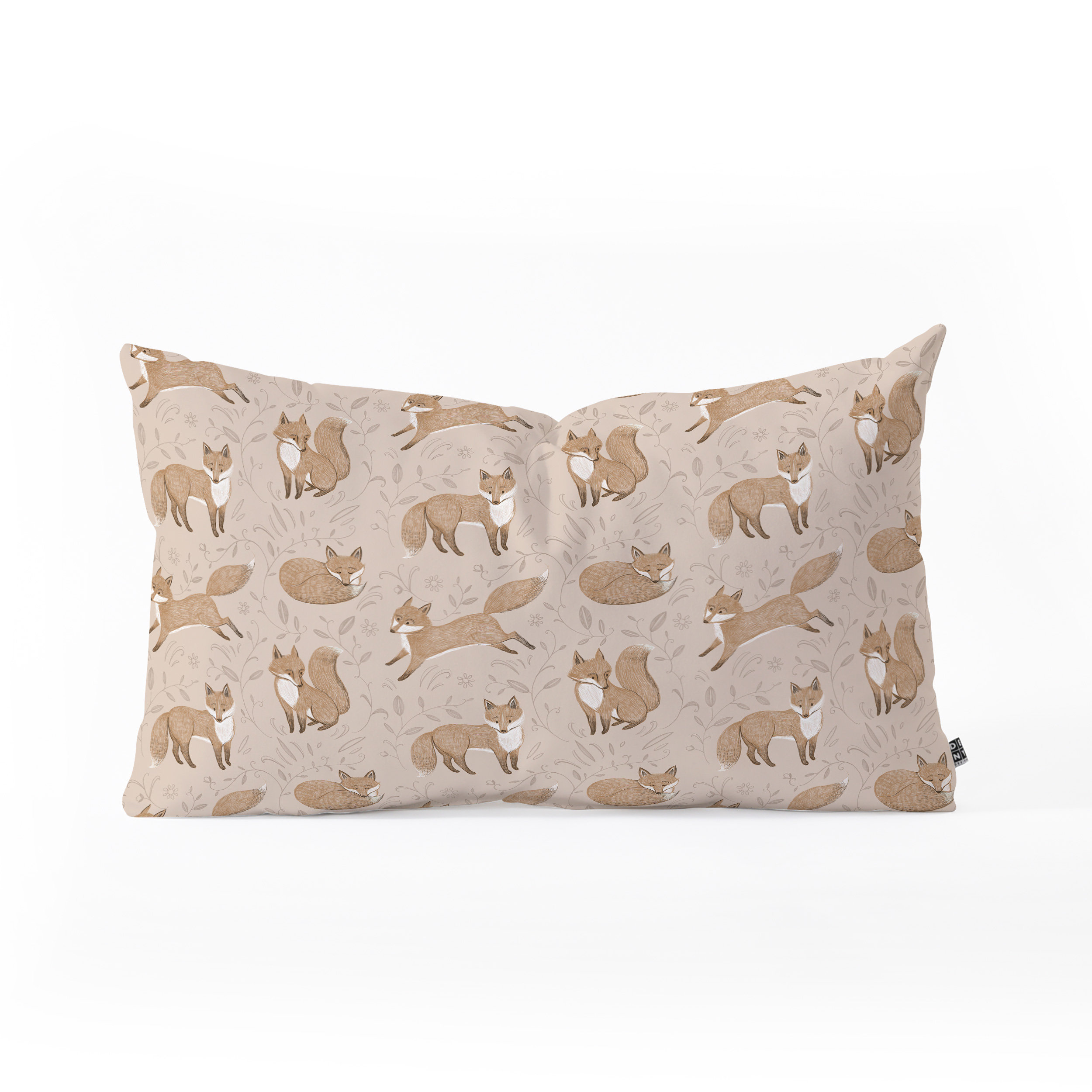 Deny Designs Pimlada Phuapradit Fox and Foliage Oblong Lumbar Pillow ...