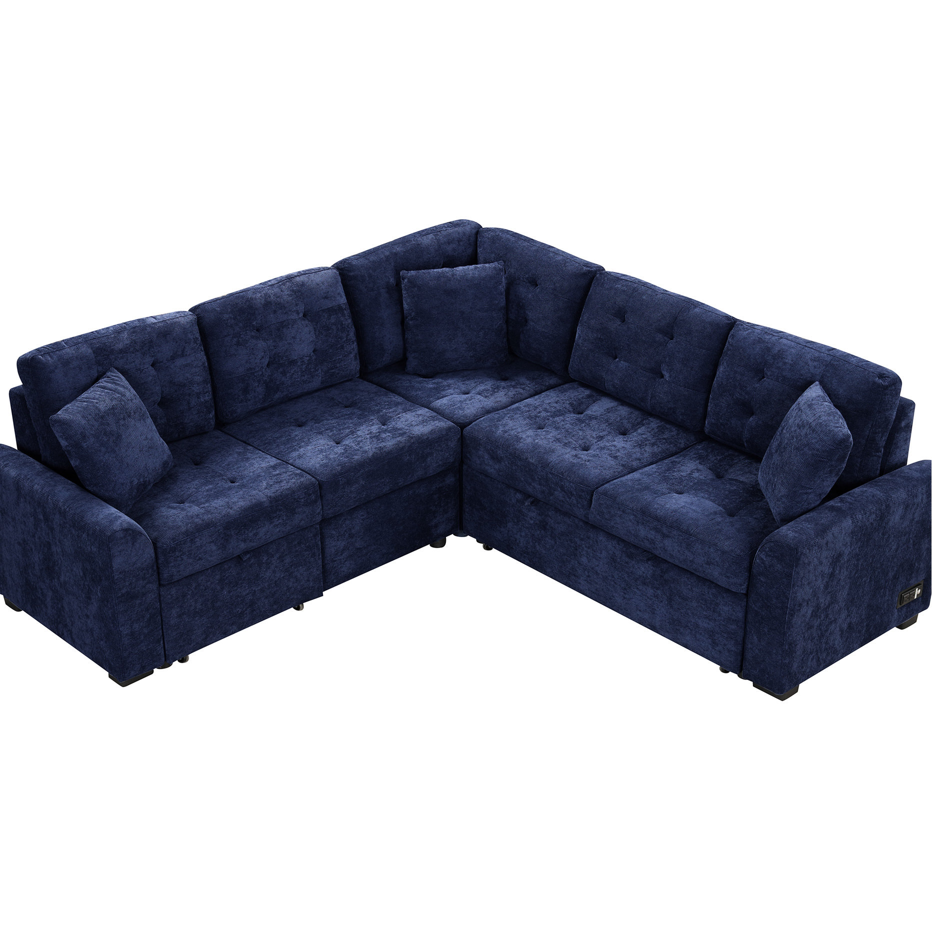 Banior Navy Blue Sleeper With Wheels, , Power Sockets, Reinforced Frame ...