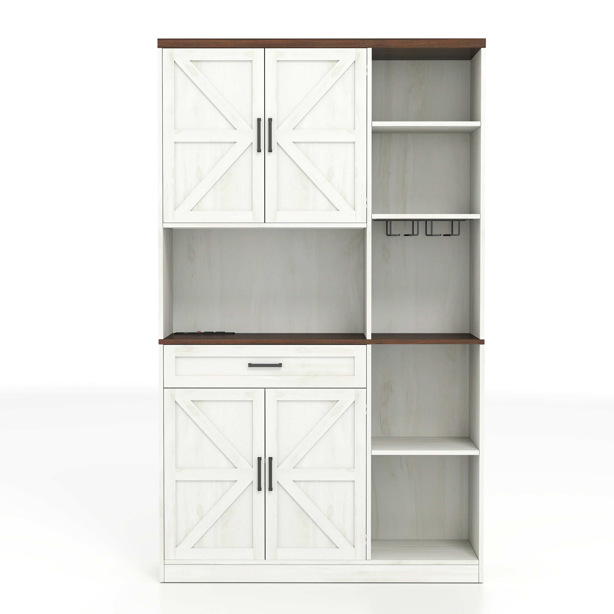 Gracie Oaks 71" Kitchen Pantry Storage Cabinets With Drawer - Wayfair ...