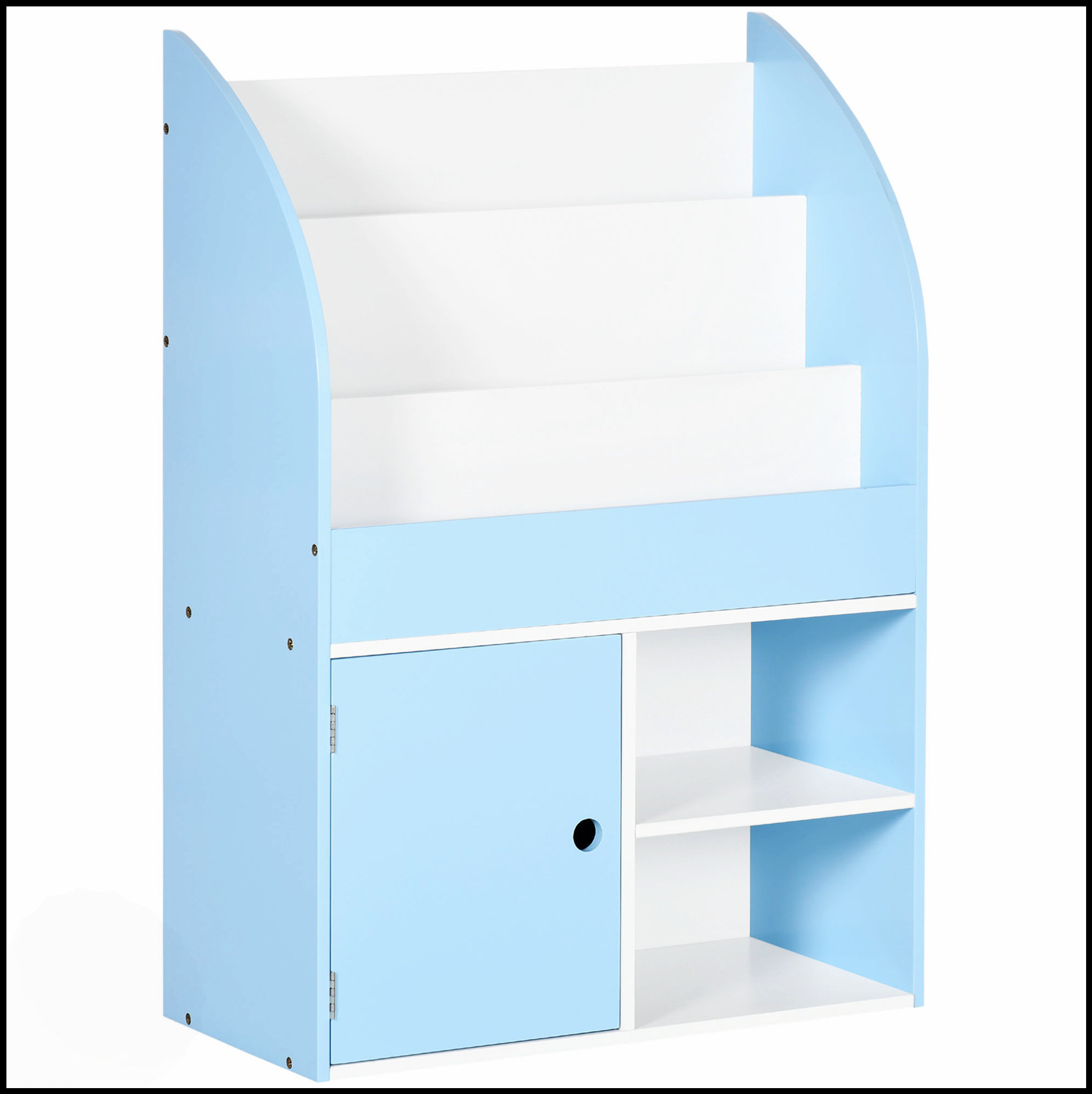 Latitude Run® Multi-Purpose Kids Toy Storage Organizer And Bookshelf ...