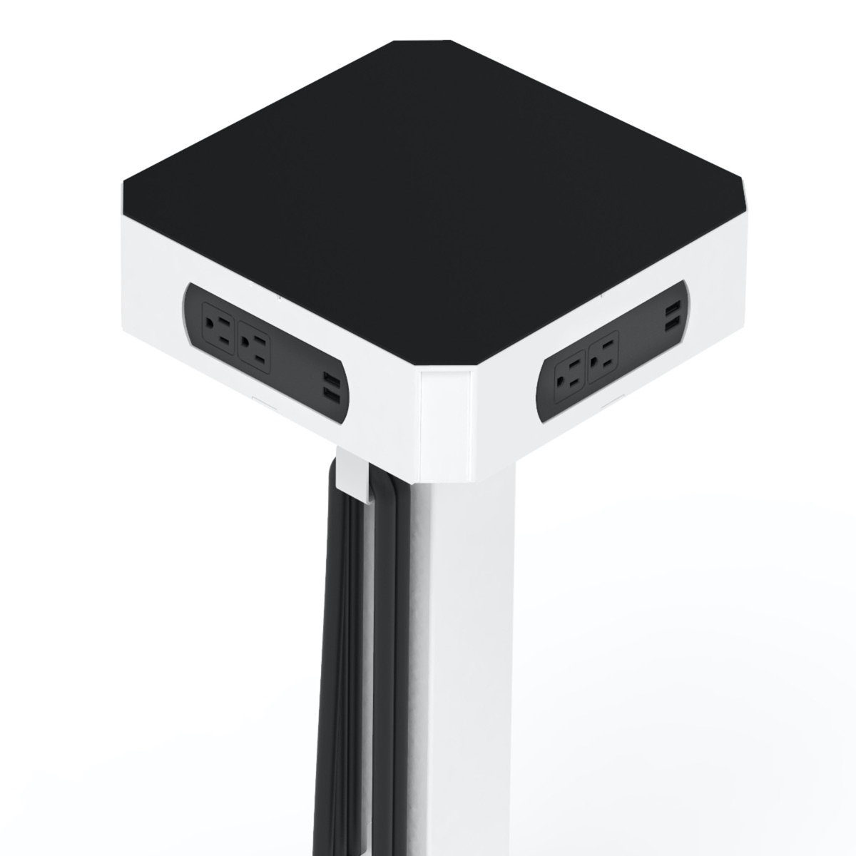 Luxor Store-N-Charge Luxpower Mobile AC and USB Tower Adjustable Tablet ...