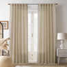 Ebern Designs Janie Linen Semi-Sheer Curtain Pair & Reviews | Wayfair