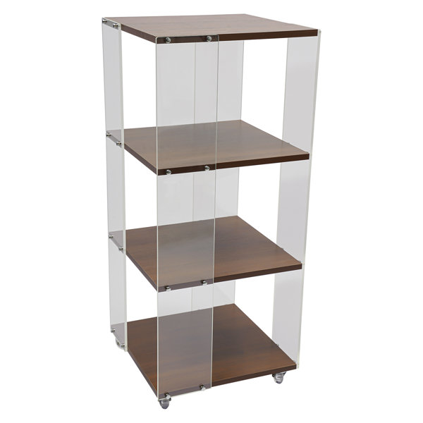 Rebrilliant Nyasha 15.7'' W Acrylic Shelving Unit with Wheels | Wayfair