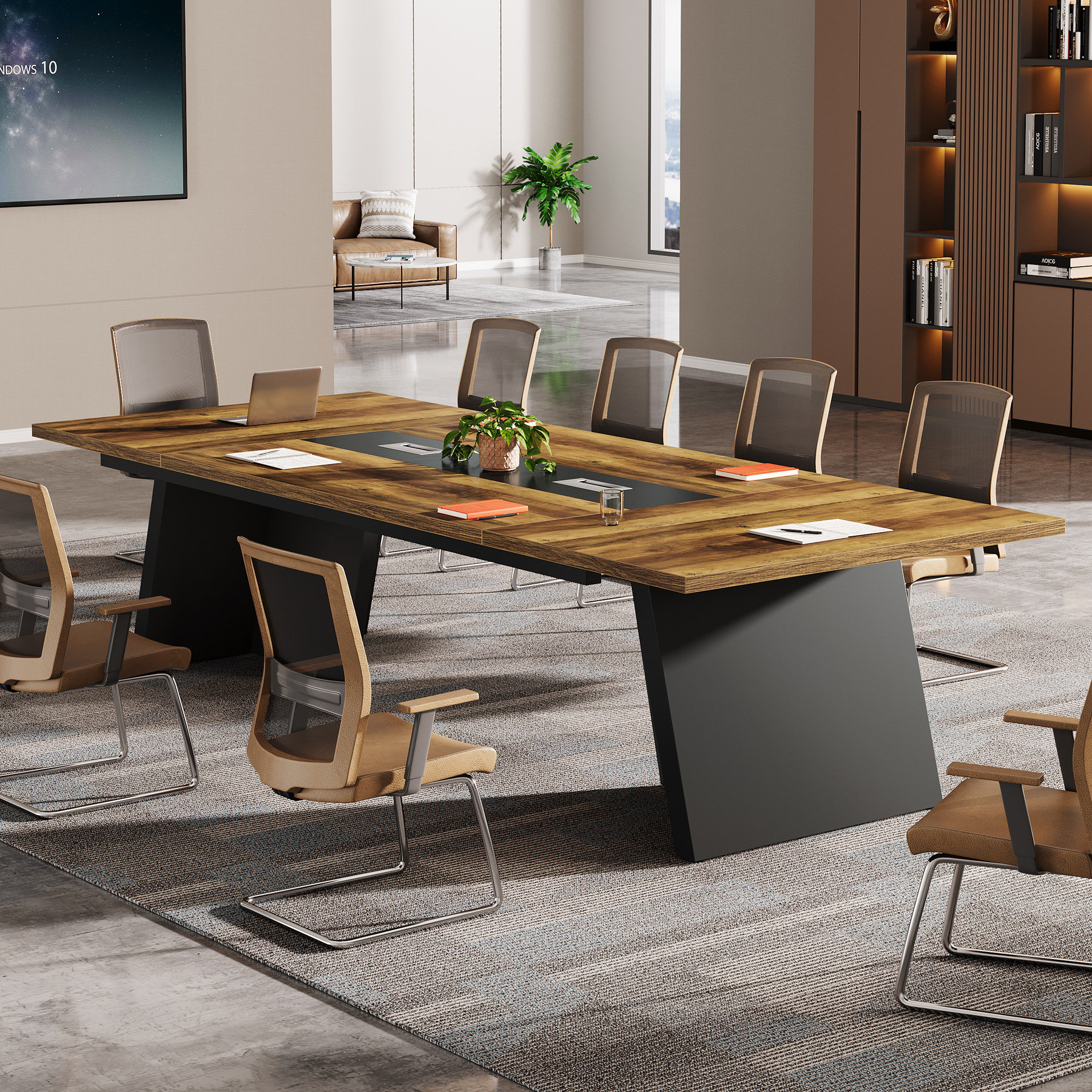 BLUEBELL 8ft Conference Table, Meeting Table for 8-10 People - Wayfair ...