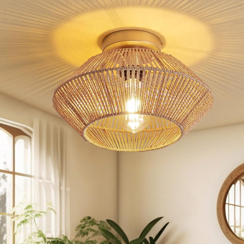 Bay Isle Home™ Boho Woven Ceiling Light Fixture | Wayfair