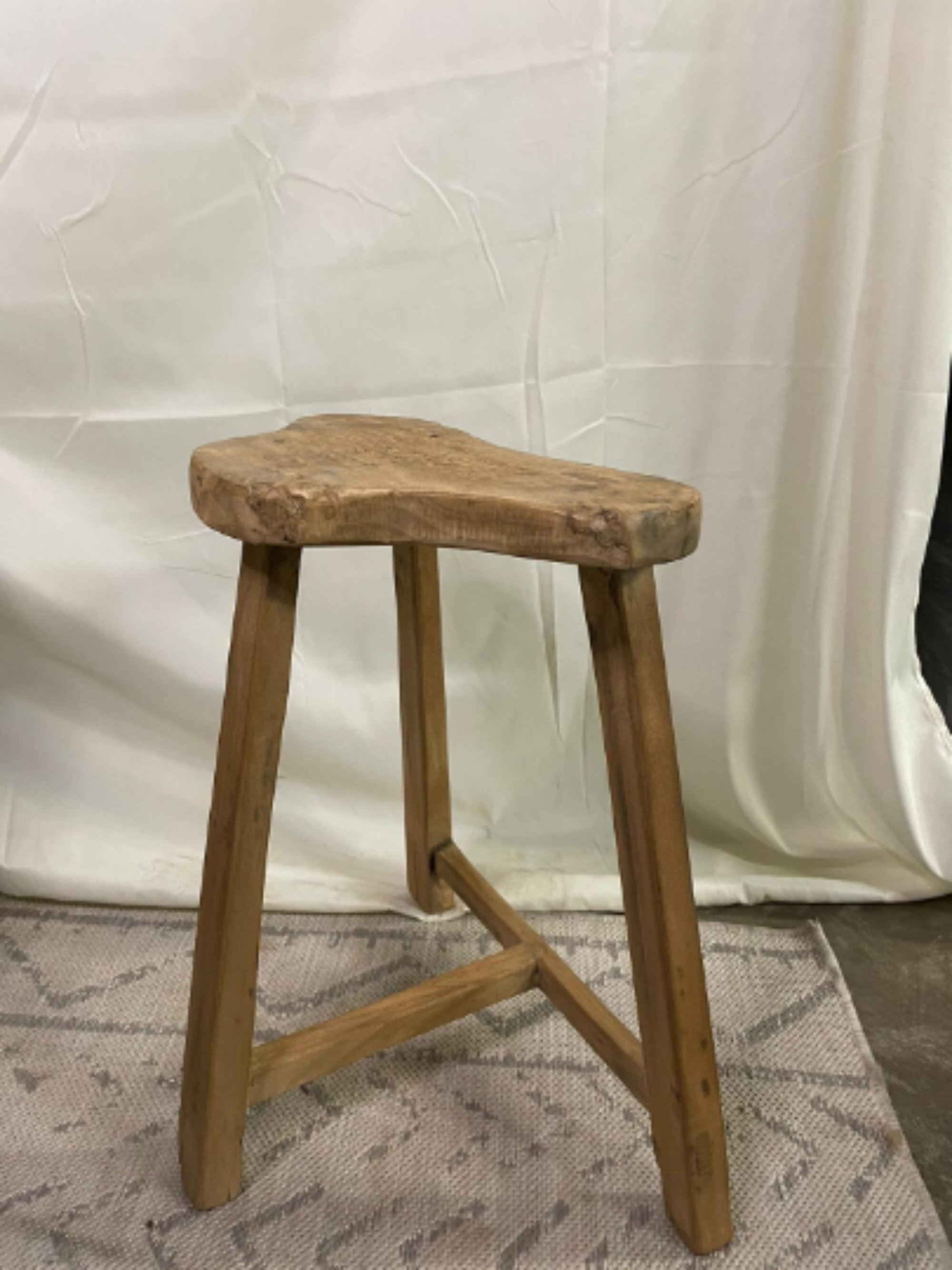 Loon Peak® Durick Solid Wood Accent Stool | Wayfair