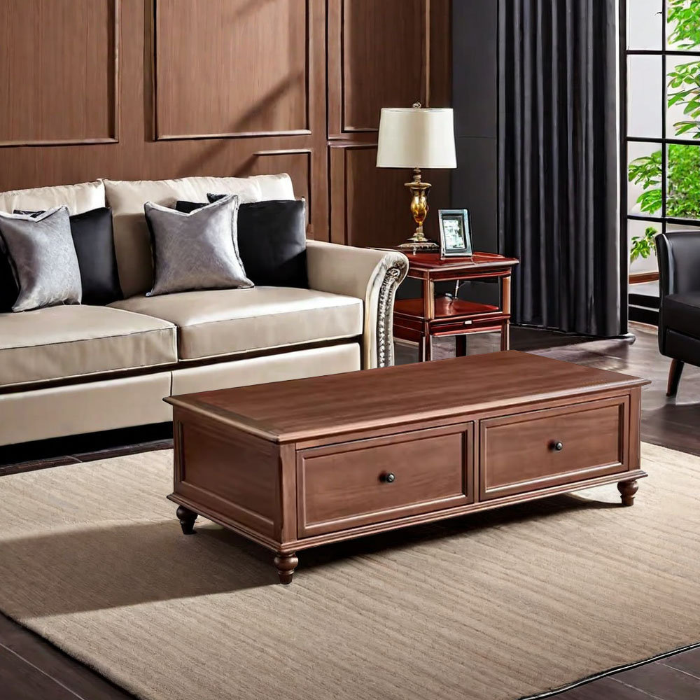 EXCEEB Table basse simple en bois massif - Wayfair Canada